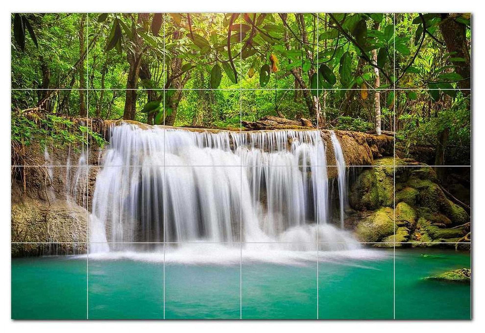 Waterfalls Ceramic Tile Mural Kitchen Backsplash Bathroom Shower ...