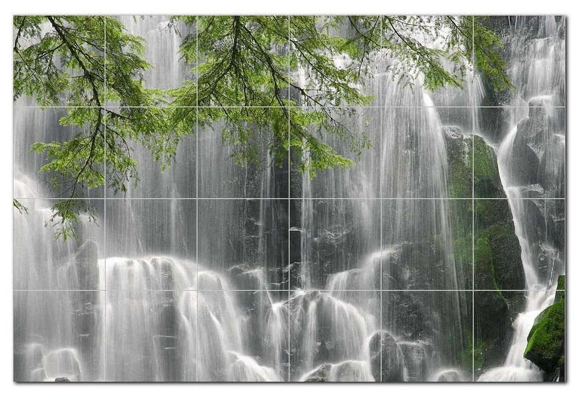 Waterfalls Picture Ceramic Tile Mural Kitchen Backsplash Bathroom ...