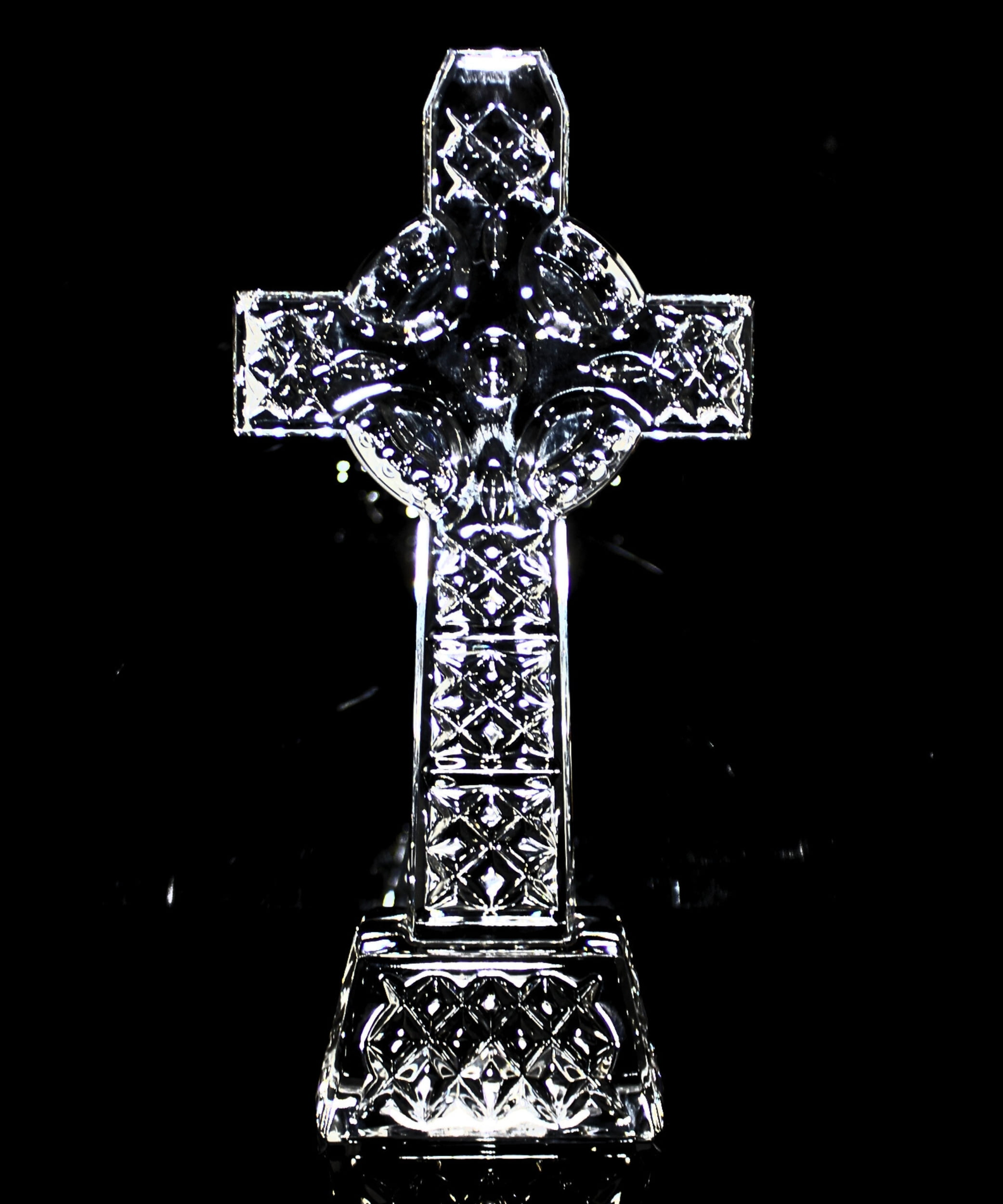 Pre-Owned Waterford Crystal: Figurines Celtic Cross , 8" | No Box - Walmart.com