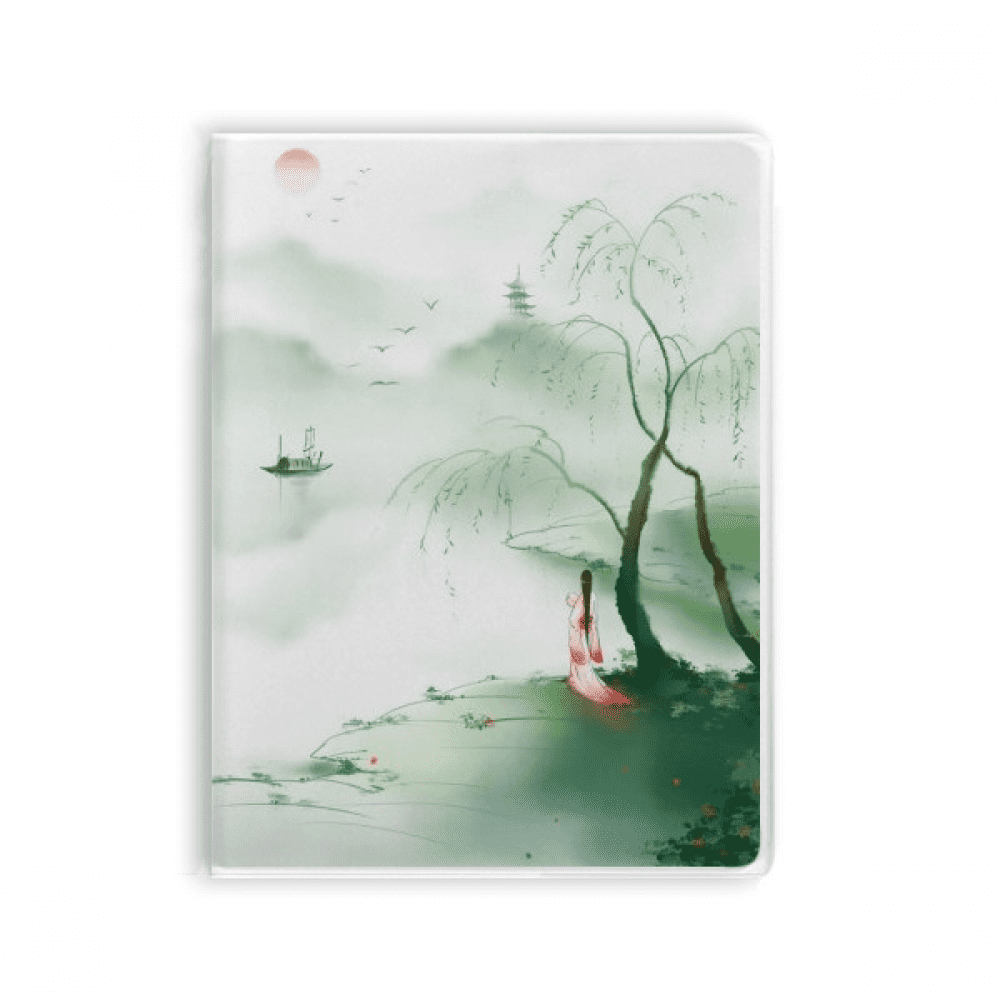 Waterfront Sadness Chinese Style Watercolor Notebook Gum Cover Diary ...