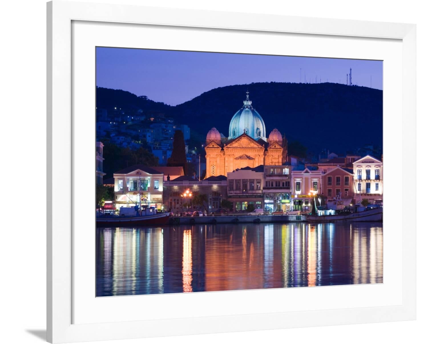 Art.com Waterfront View of Southern Harbor, Lesvos, Mithymna ...