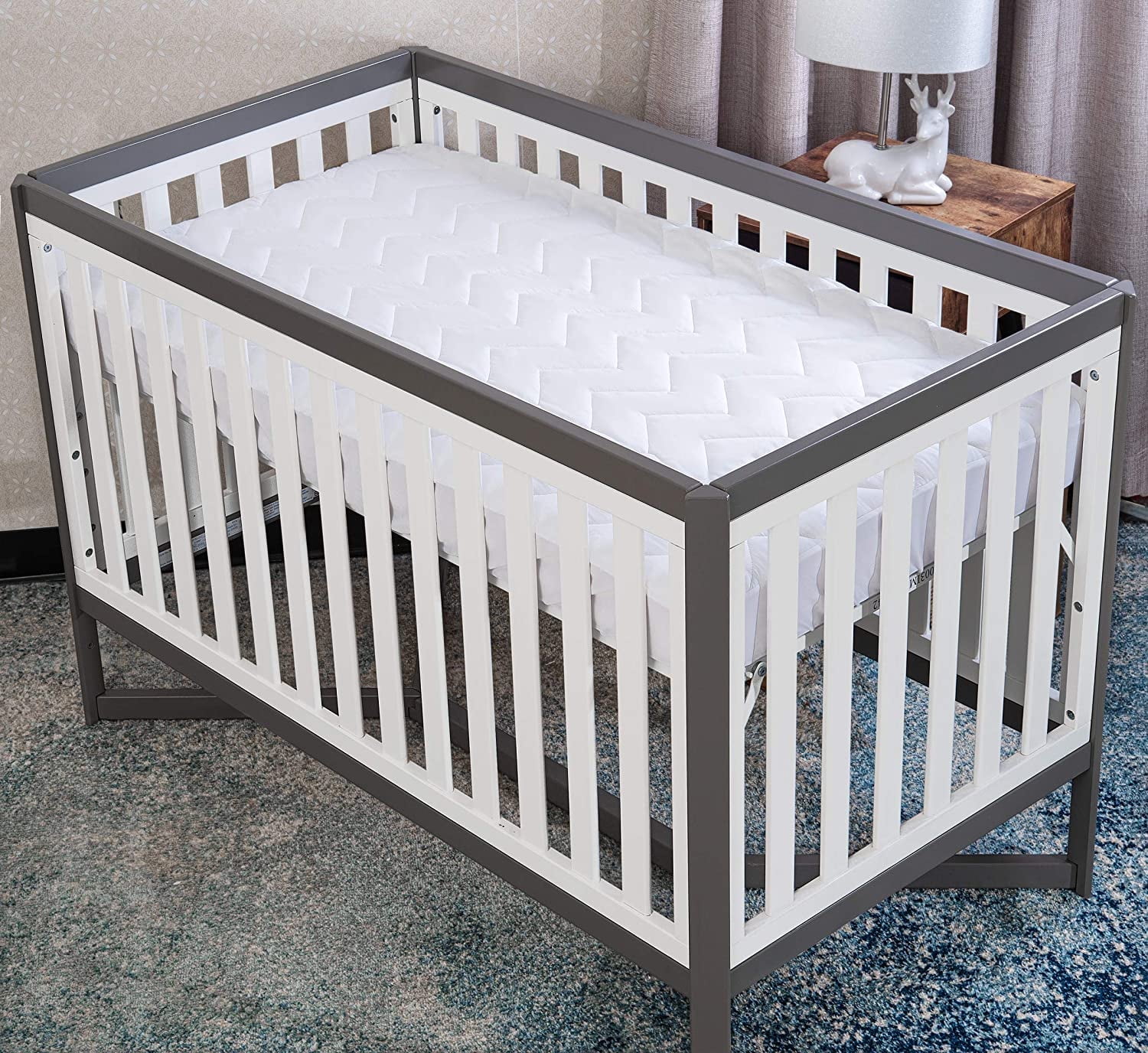 Waterguard Waterproof Crib Mattress pad, Premium Cotton top ...