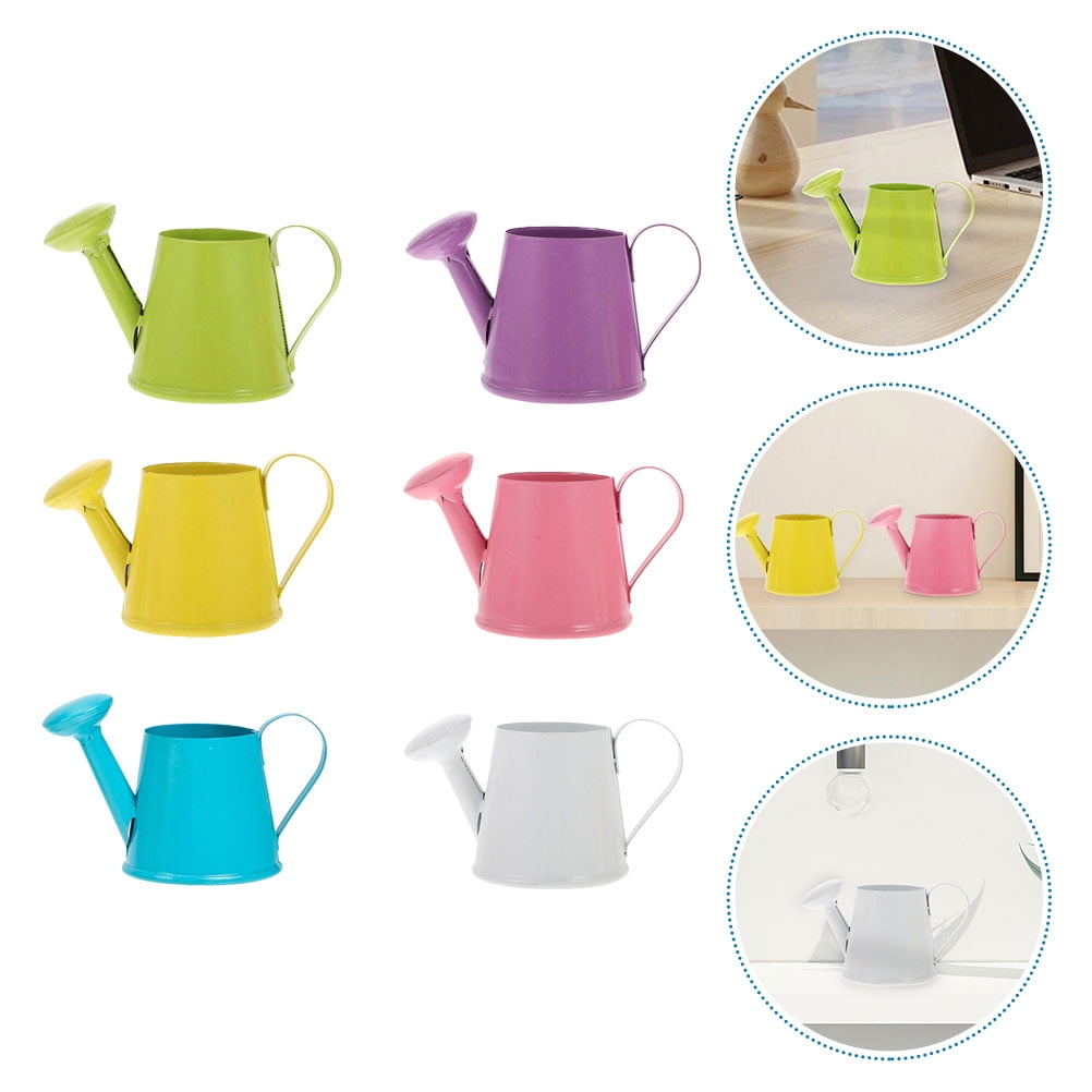 Watering Can For Plants,12Pcs Mini Iron Watering Cans Mini Kettle Model ...