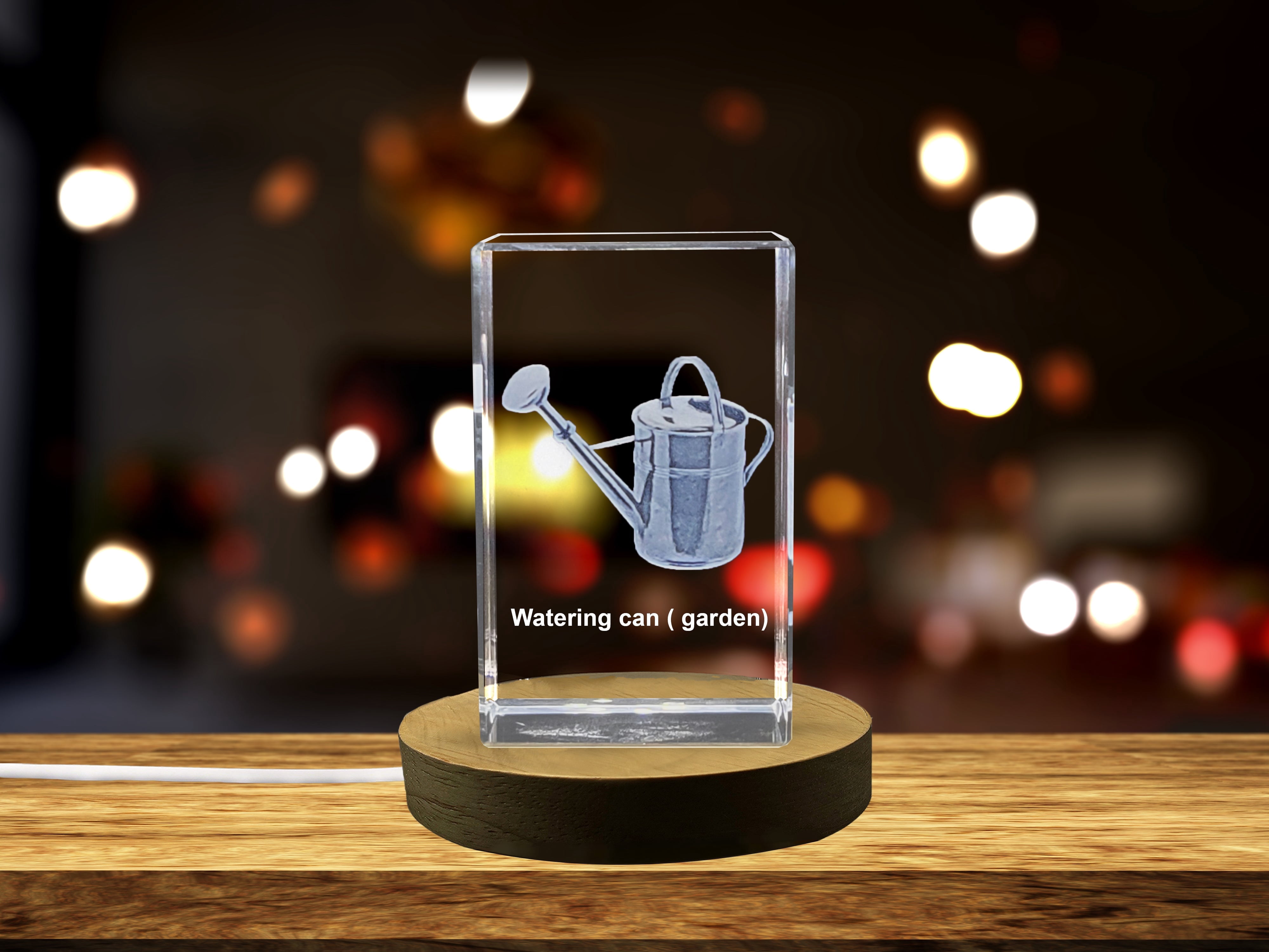 Watering Can Immortalized in 3D Engraved Crystal - Walmart.com