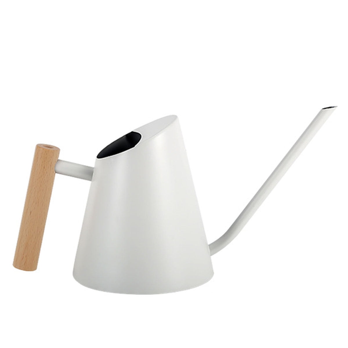Watering Can for Indoor Plants, Ergonomic Wooden Handle Stainless Steel ...