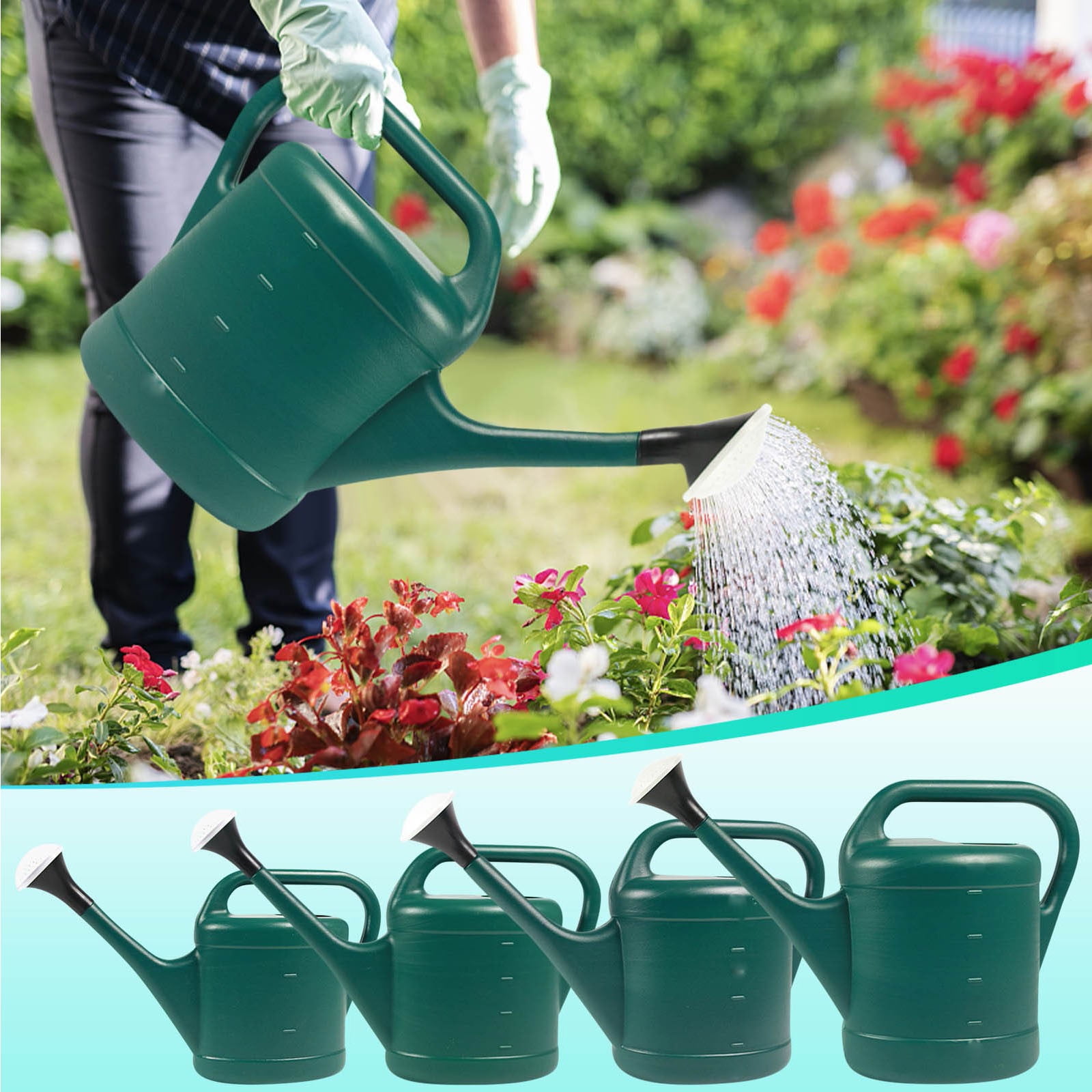 Watering Can for Outdoor & Indoor Plants,3L Plastic Watering Can with ...