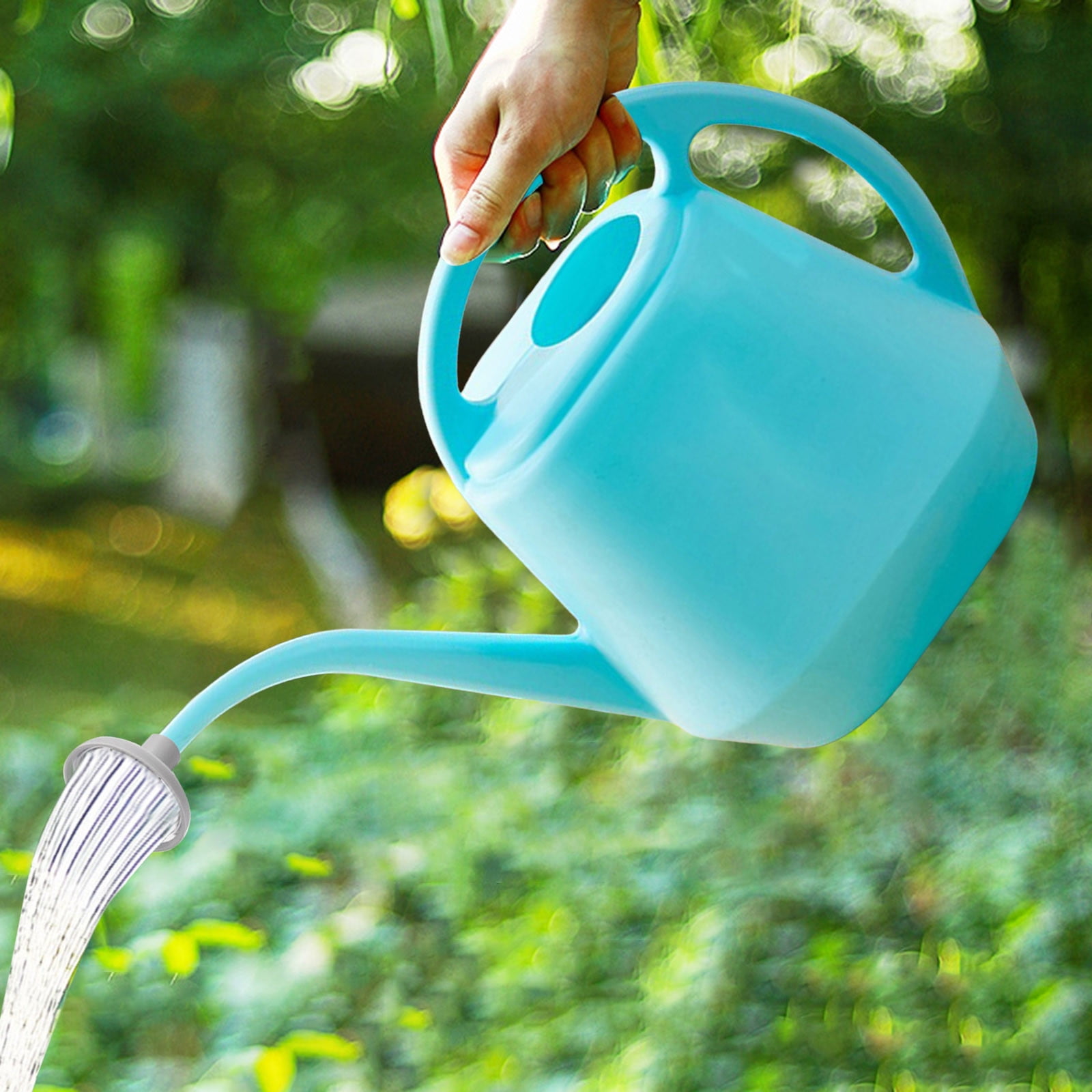 Watering Can Set, 2in1 Shower Head Detachable, 1 Gallon Long Spout ...