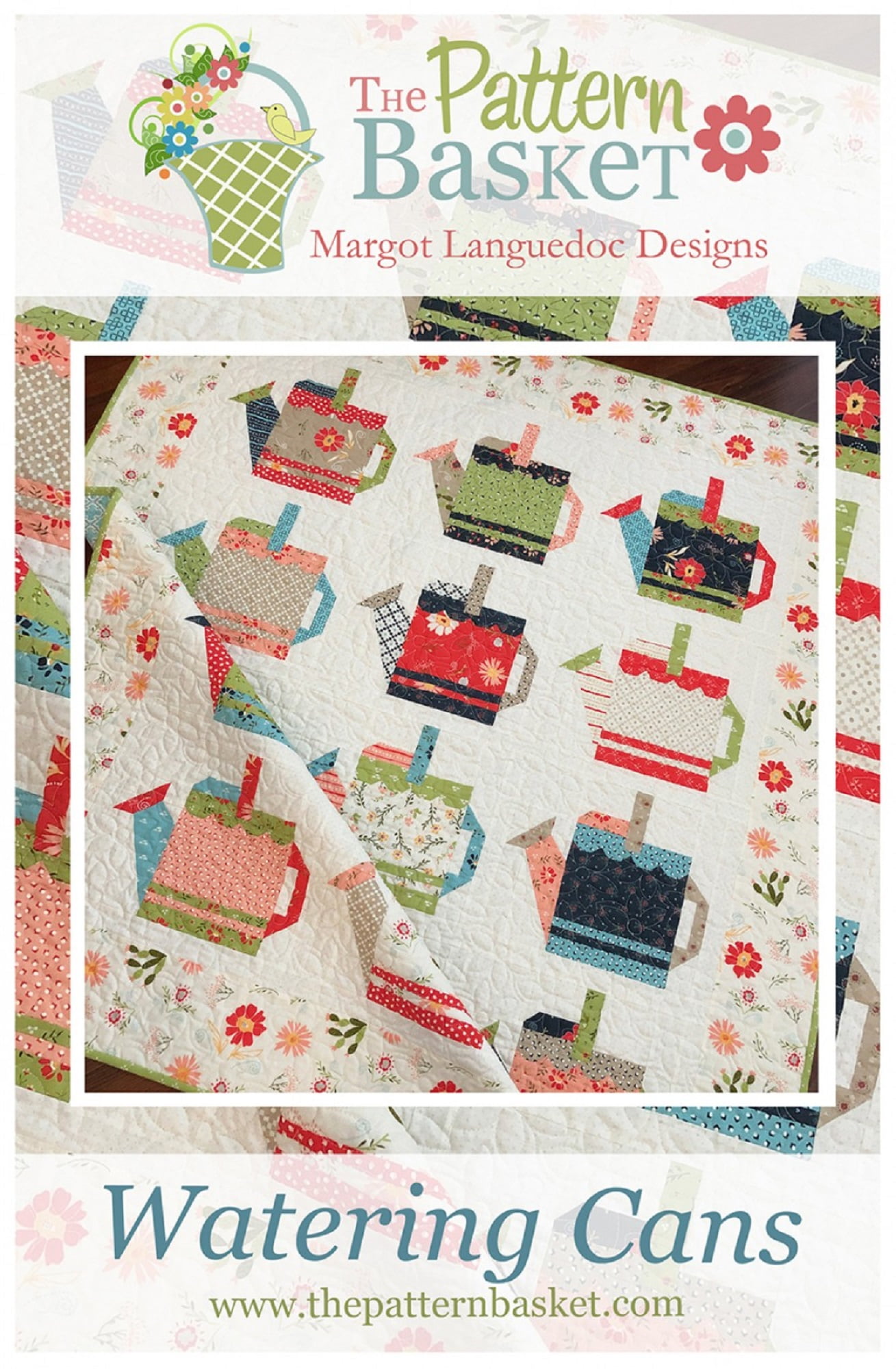 Watering Cans Quilt Pattern by The Pattern Basket - Walmart.com