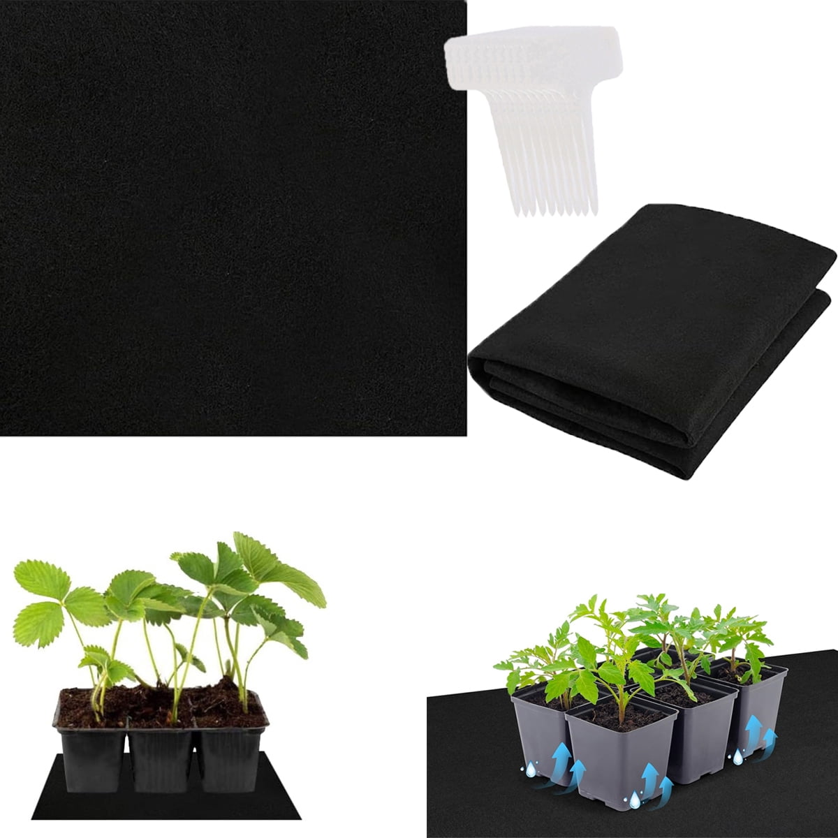 Watering Capillary Mats for Plants,Tutuviw Thick Self Watering Wicking ...