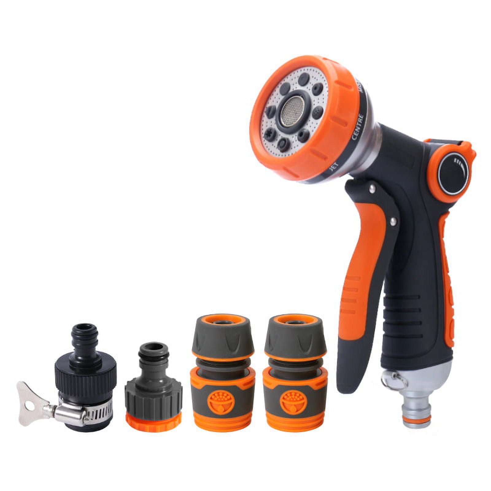 Watering Guns, Garden Shower with 8 Functions Hand Shower Sprayer, 5 ...