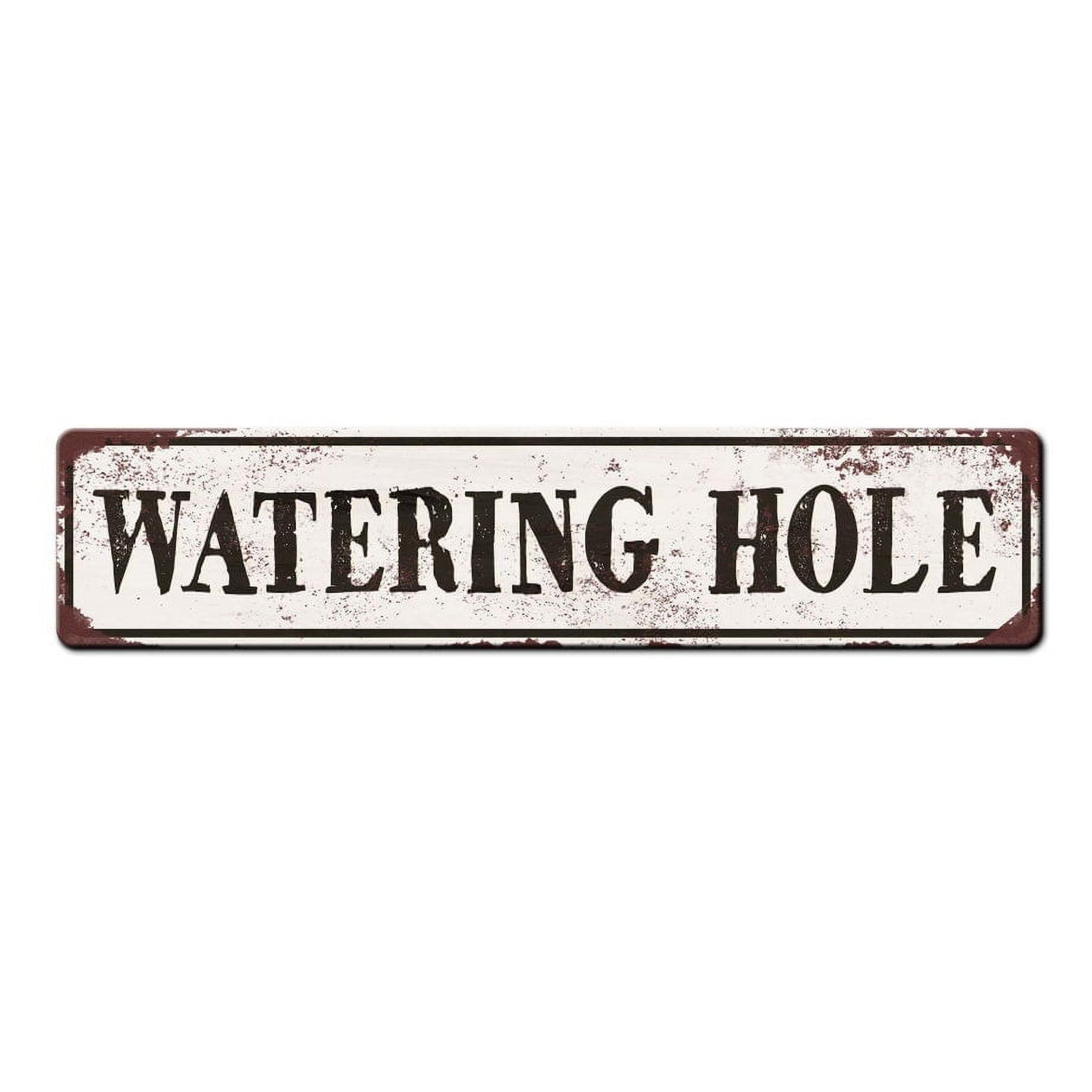 Watering Hole Metal Sign Keg Stand Sign Beer Fridge Sign Beer Garage ...