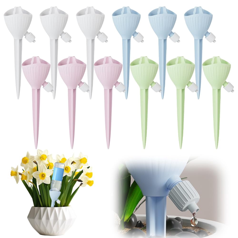 Watering System for Potted Plants, 2025 Upgraded Self Watering Spikes ...