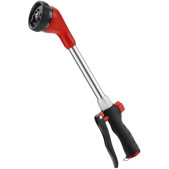 Watering Wand, Heavy Duty Garden Hose Wand with 8 Spray Patterns, 16 ...