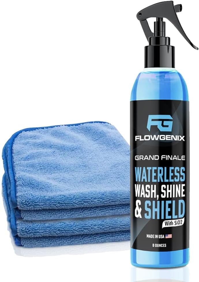 Waterless Car Wash Spray - Grand Finale - Motorcycle Cleaner & Car Wax ...
