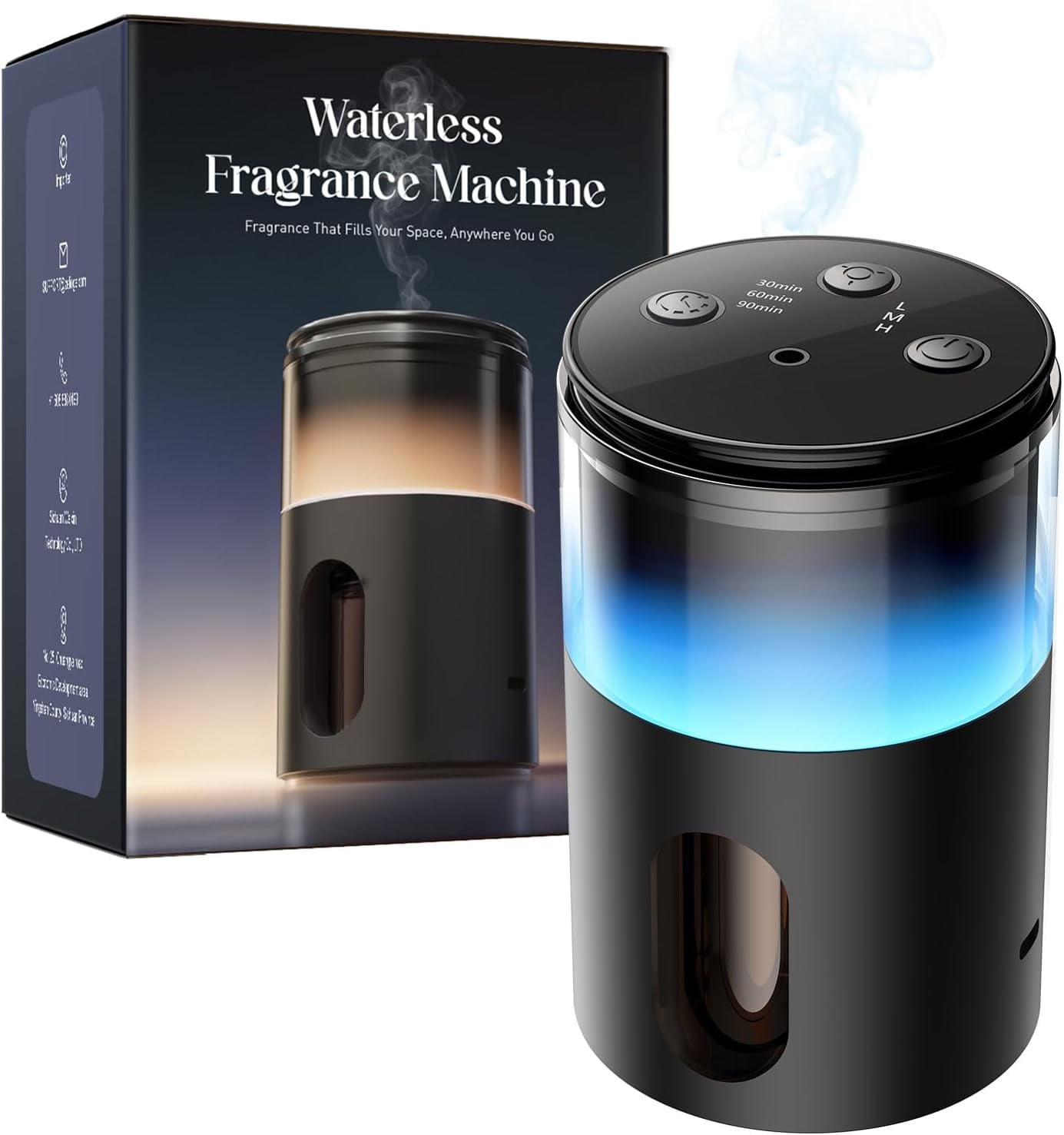 Waterless Diffuser for Essential Oil: Mini Battery Scent Diffuser for ...