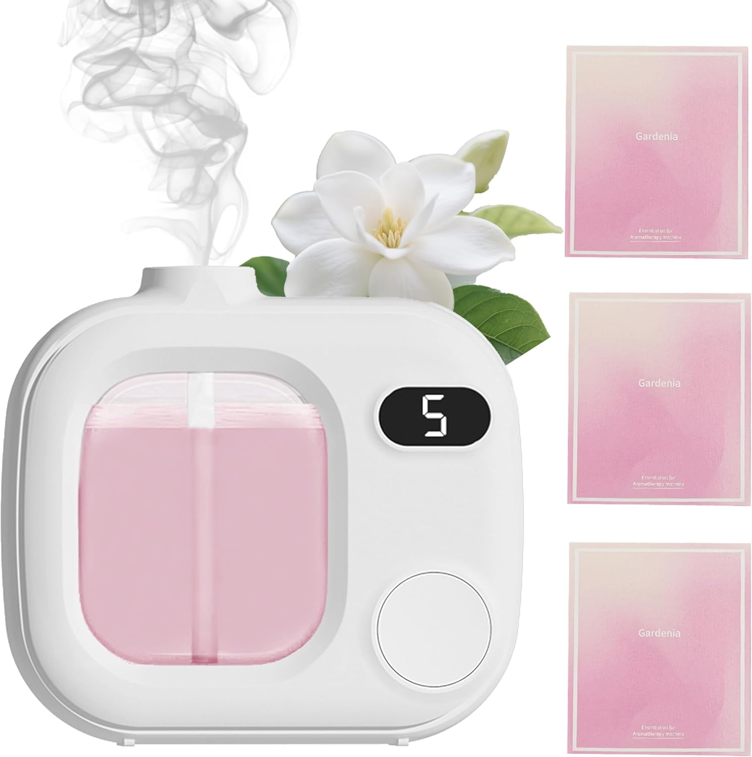 Waterless Essential Oil Aromatherapy Diffuser Mini Led Smart Aroma 360 ...