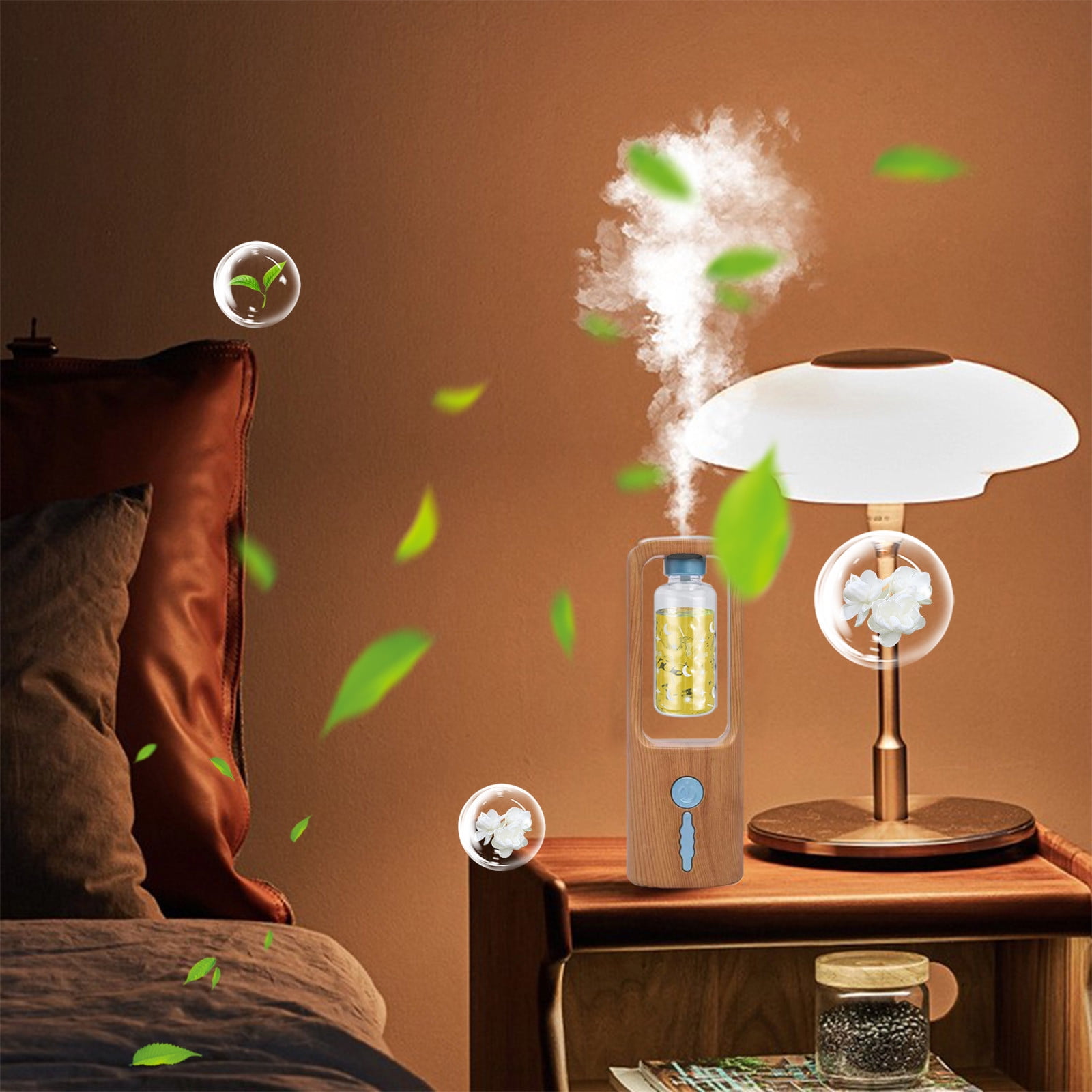 Waterless Essential Oil Diffuser, 50ml Small Capacity Commercial Smell ...