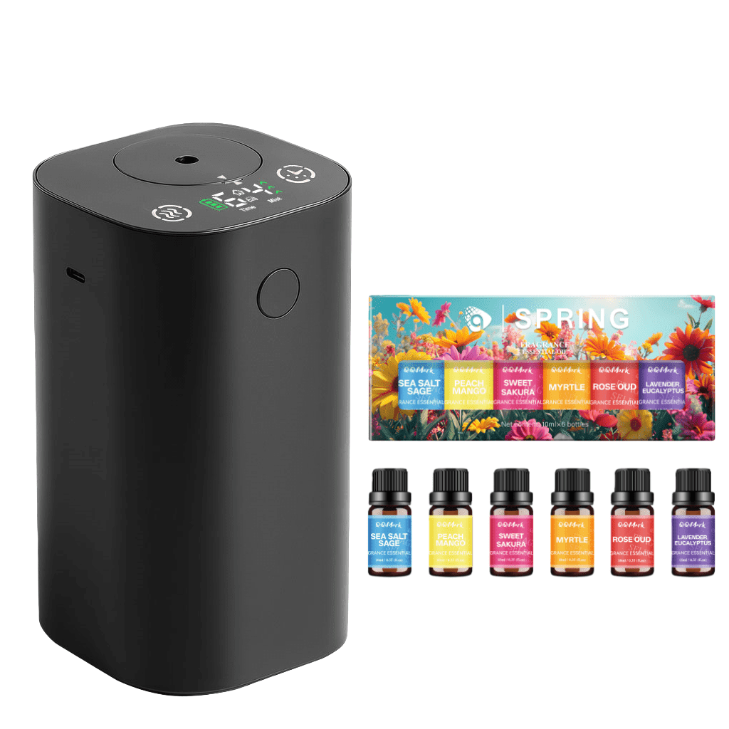 Waterless Essential Oil Diffuser with Battery Indicator - Portable ...