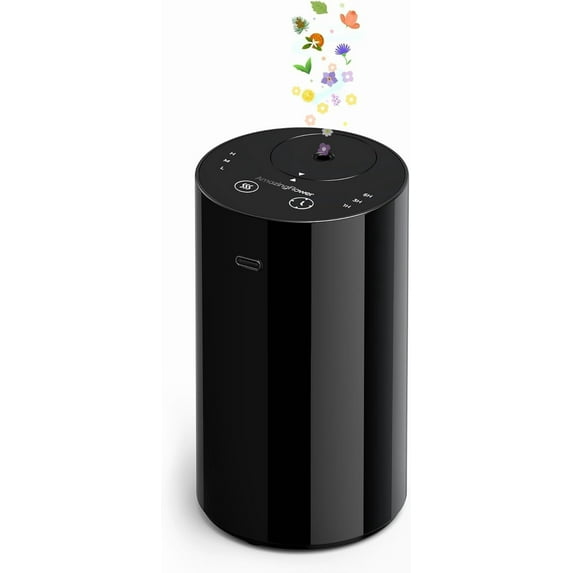 Waterless Essential Oil Diffuser, Portable Aromatherapy Diffuser with ...