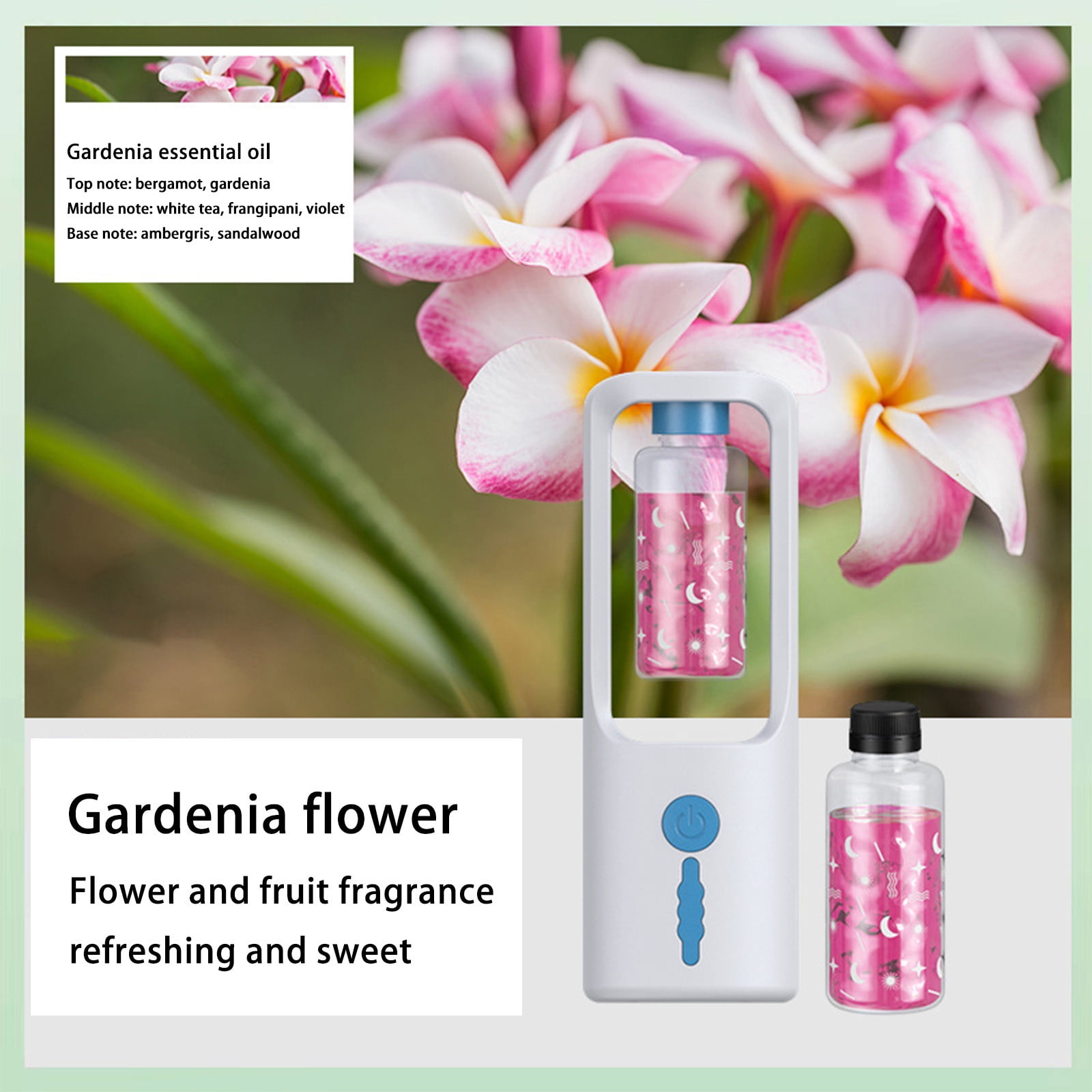 Waterless Essential Oil Diffuser, Small Capacity 50ml Commercial Smell ...