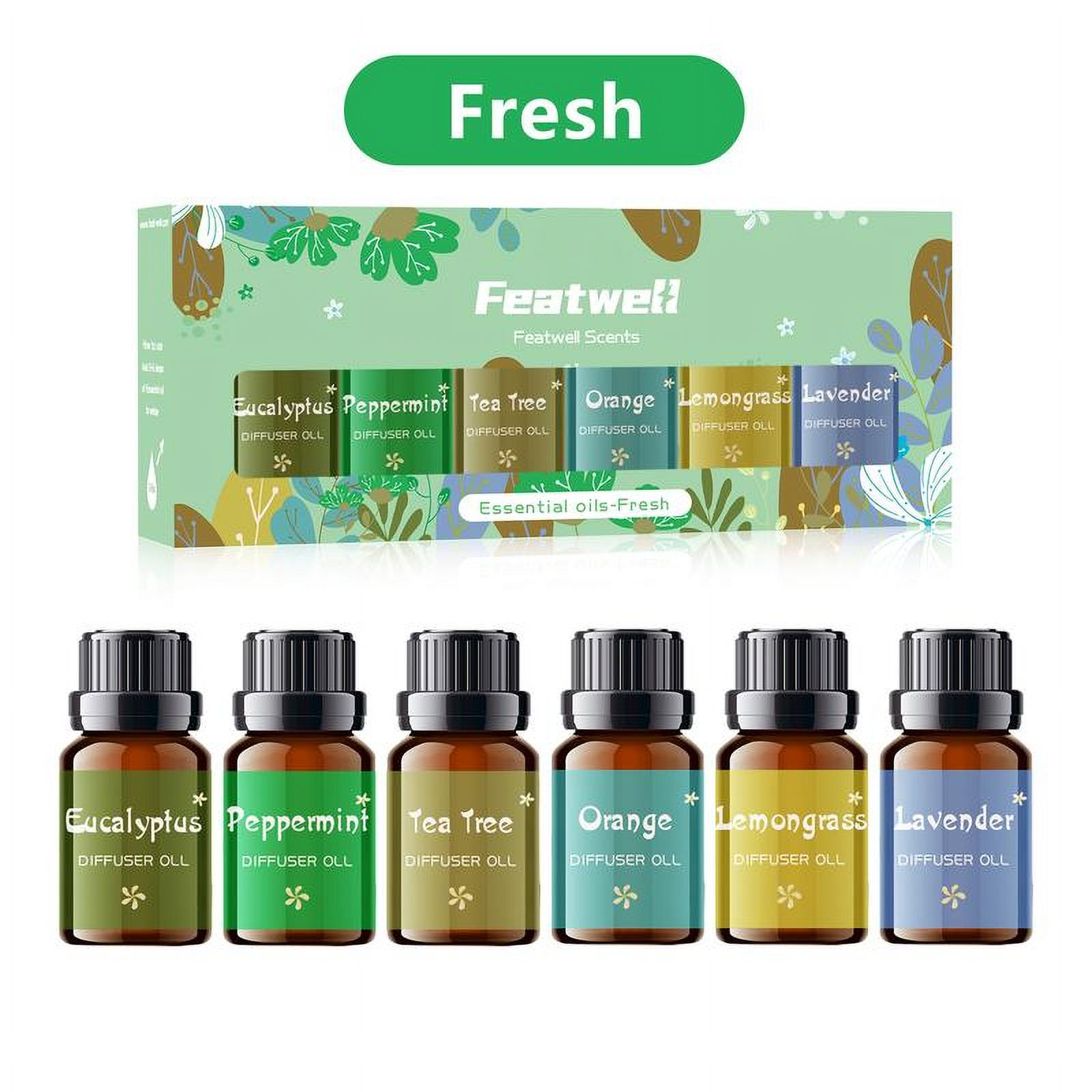 Waterless Fragrance Oil Diffuser Gift Set - Portable Aromatherapy ...