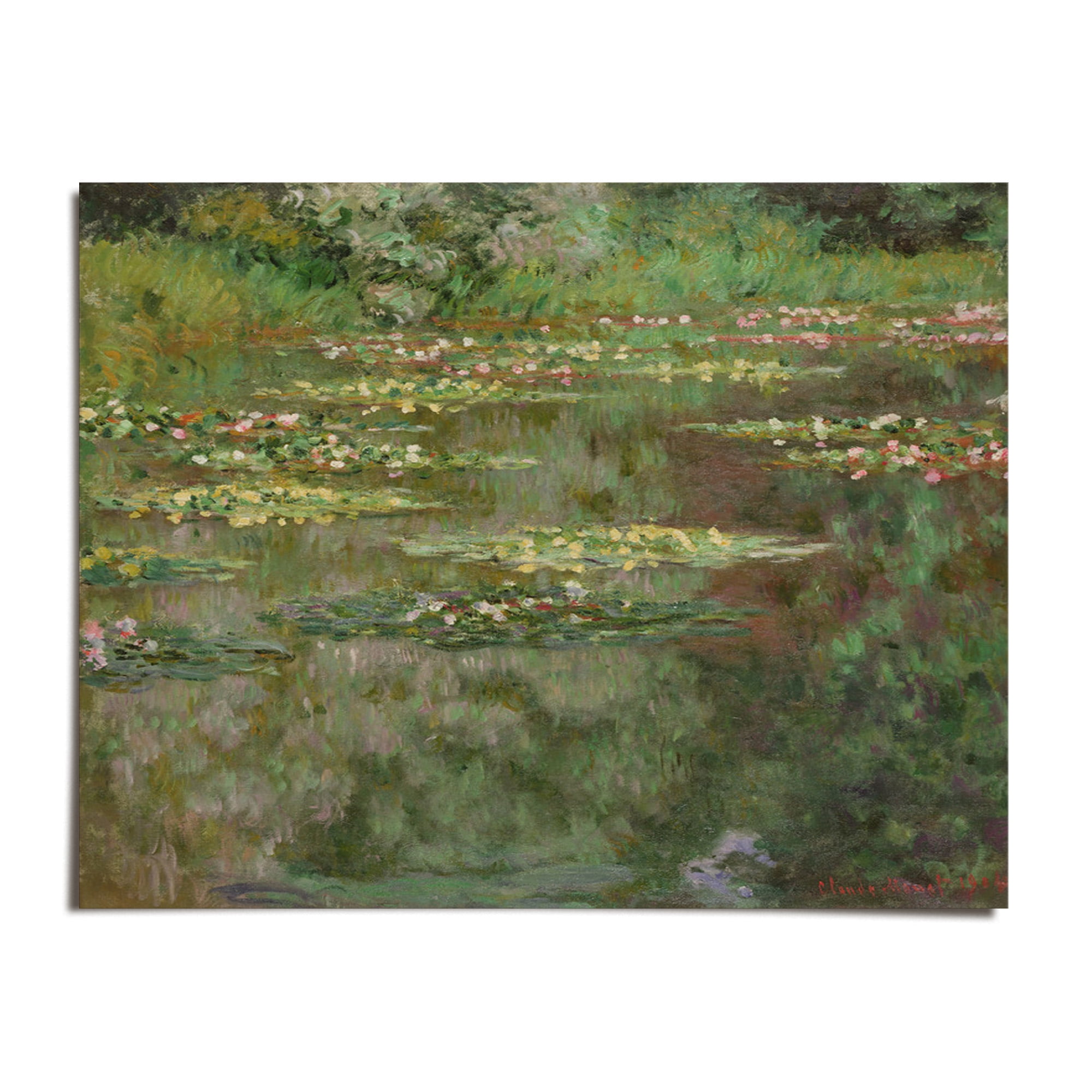 Waterlilies or The Water Lily Pond - Claude Monet - 12x16 - Wall Art ...