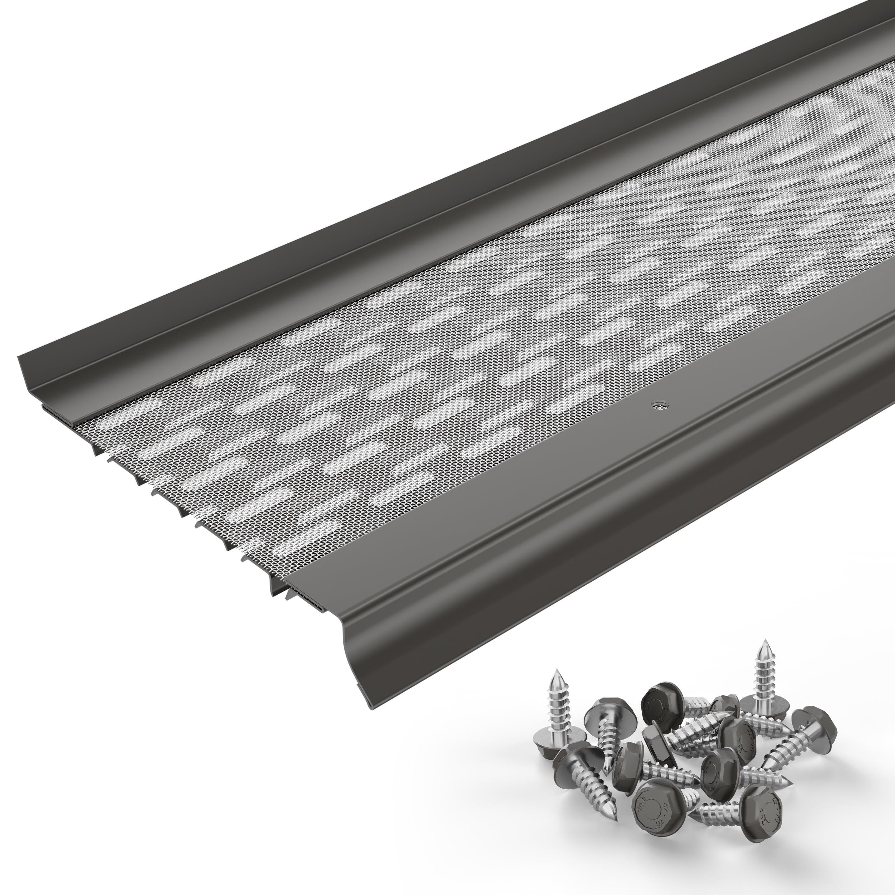 Waterlock 5" Leaf Protection Micromesh Gutter Guards - Stainless Steel ...