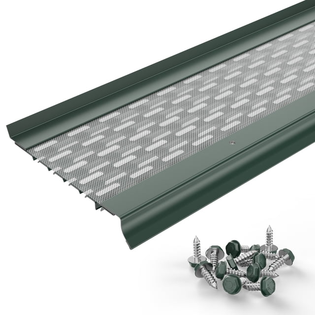 Waterlock Micromesh 5 inch Gutter Guards Leaf Protection, 25 Feet ...