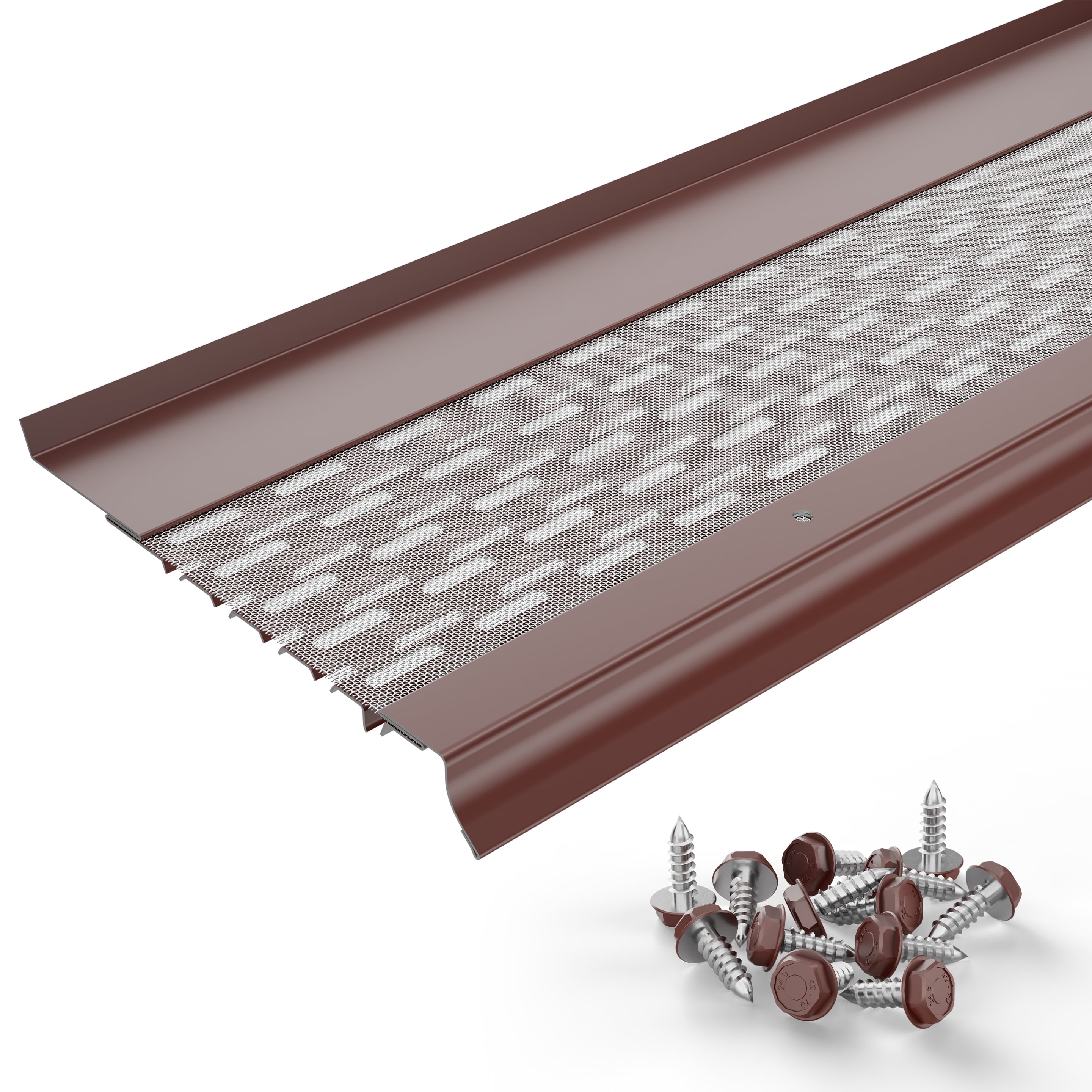 Waterlock Micromesh 6 inch Gutter Guards Leaf Protection, 50 Feet ...