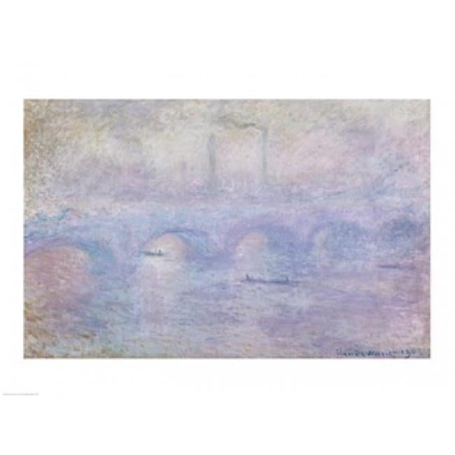 Waterloo Bridge - Effect of The Mist 1903 Poster Print by Claude Monet ...