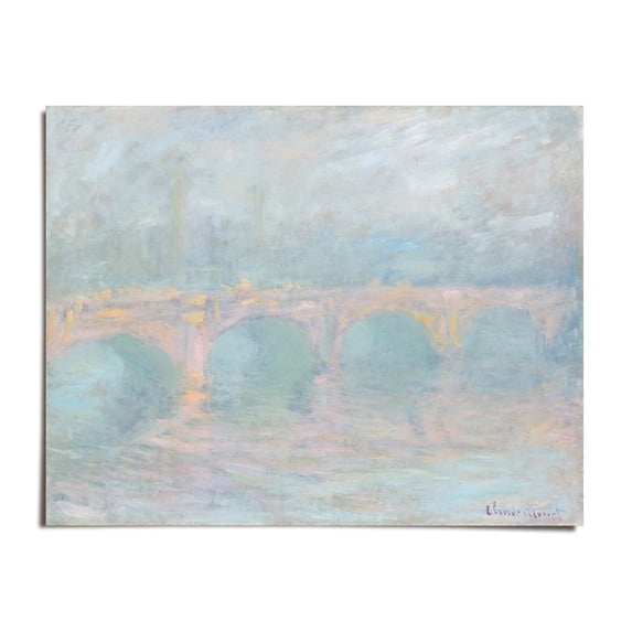 Waterloo Bridge, Grey Weather c. 1899-1901 - Claude Monet - 10x12 ...