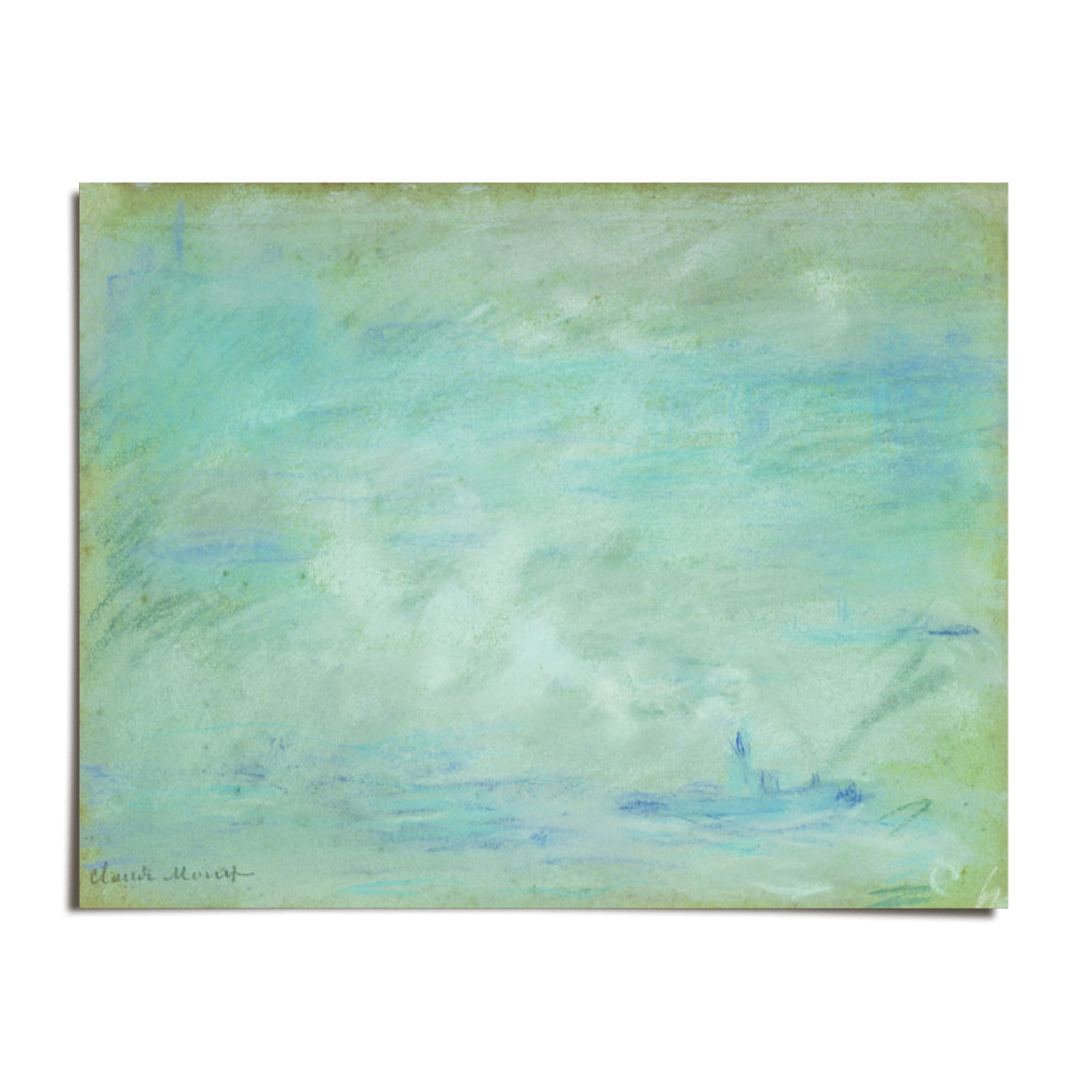 Waterloo Bridge In Fog, 1901 Drawing - Claude Monet - 8.5x11 - Wall Art ...