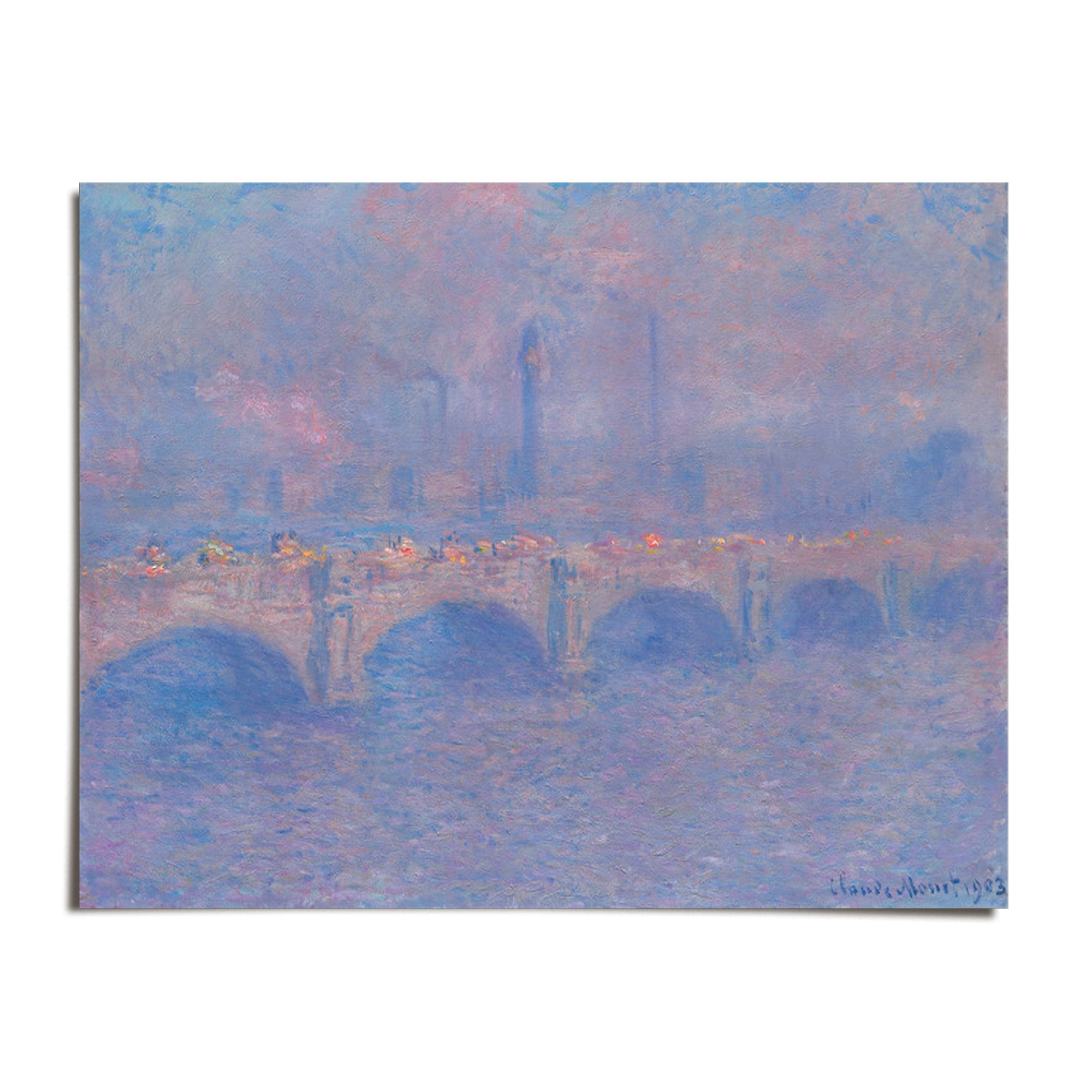 Waterloo Bridge, Sunlight Effect c. 1903 - Claude Monet - 11x14 - Wall ...