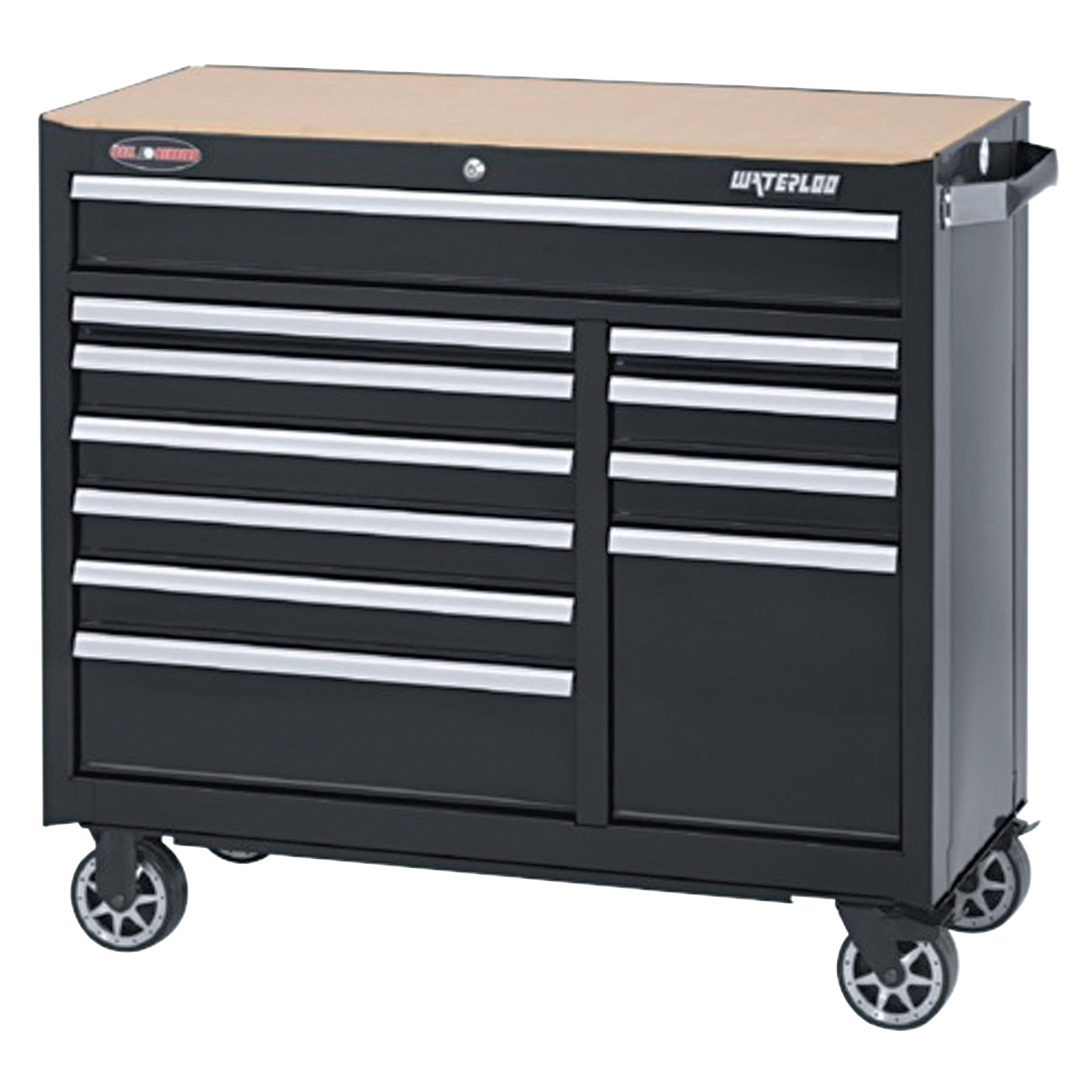 Waterloo Series Cabinets, 41 in x 18 in x 37 1/4 in, 11 Drawers, Black ...
