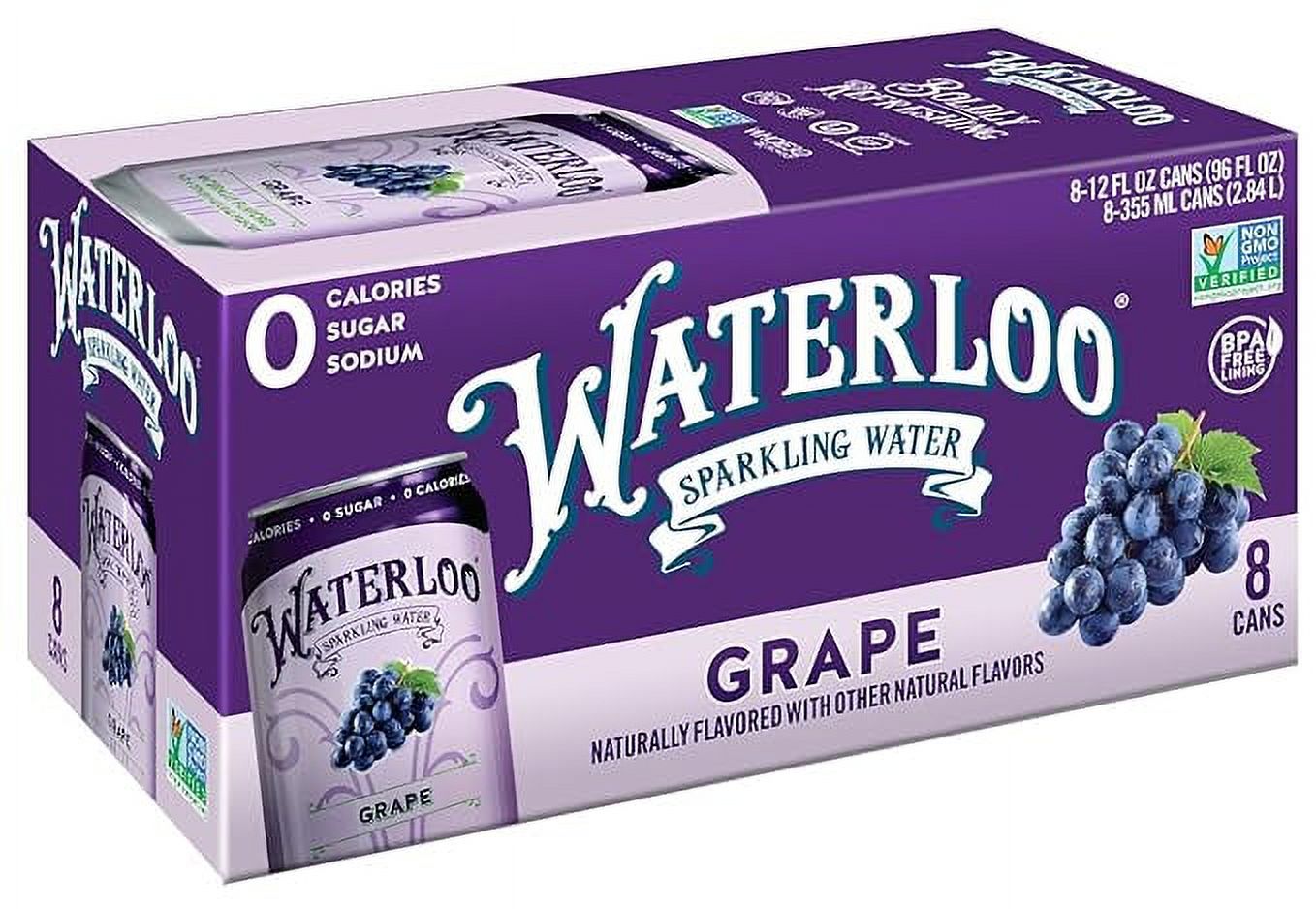 Waterloo Spark Grape 8pk +CRV - Walmart.com