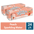 Waterloo Sugar-Free Flavored Drink, Peach Sparkling Water, 12 fl oz, 24 ...