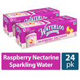 Waterloo Sparkling Water, Raspberry Nectarine, 12 fl oz, 24 Pack Cans ...