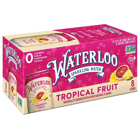 Waterloo Fizzy Flavored Pineapple Tropical Fruit Sparkling Water, Sugar ...
