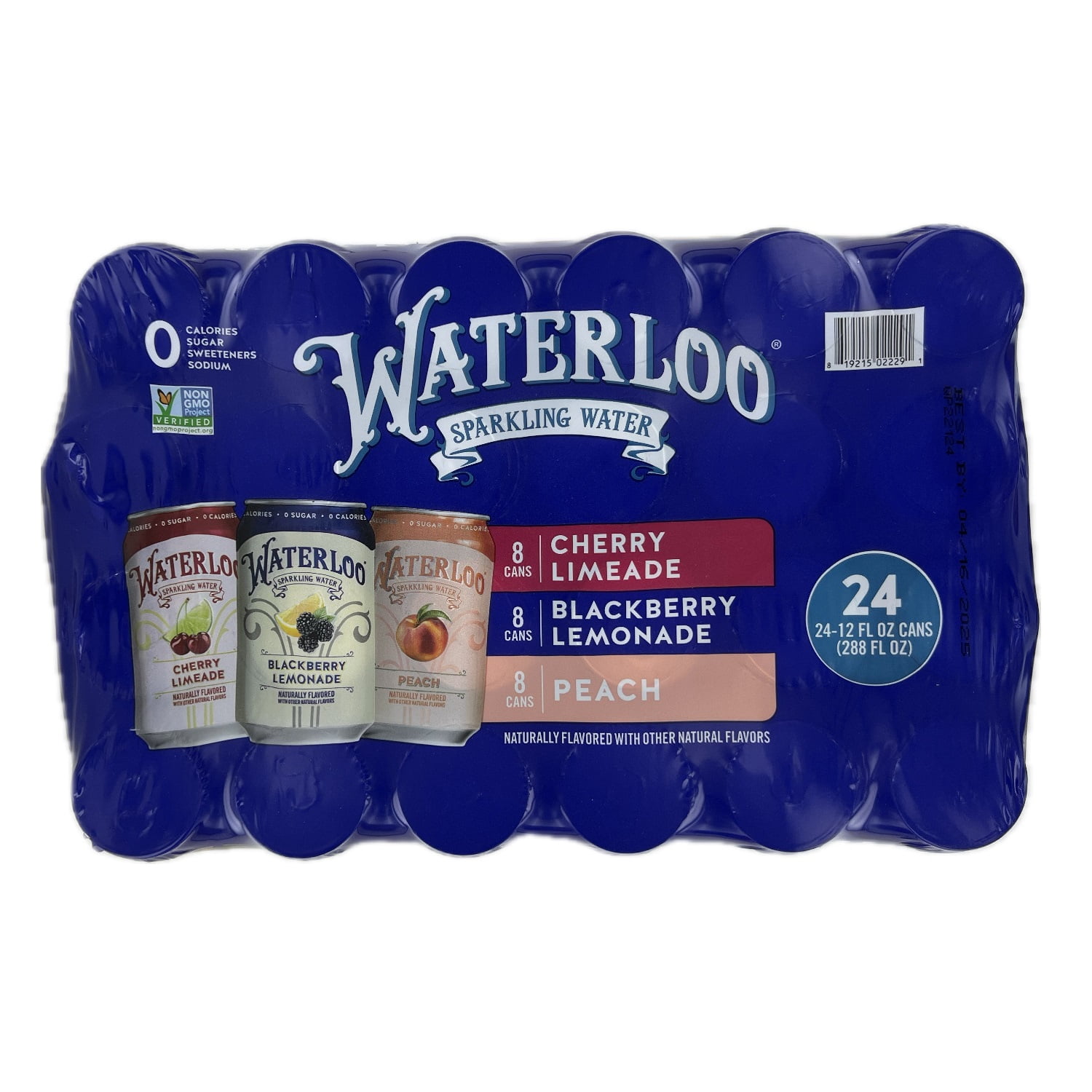 Waterloo Sparkling Fizzy Water, Variety Pack, 12oz (24 Count), Assorted Flavors - Walmart.com
