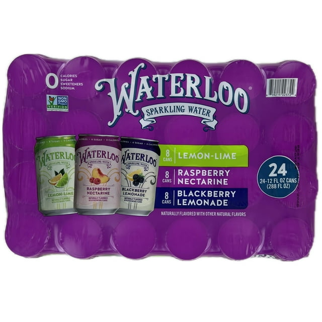Waterloo Sparkling Water, Variety Pack, 12 Fluid Ounce (24 Count) - Walmart.com