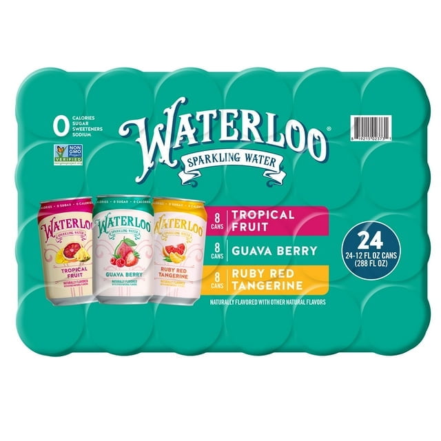 Waterloo Sparkling Water Variety Pack 12 fl. oz., 24 pk. - Walmart.com
