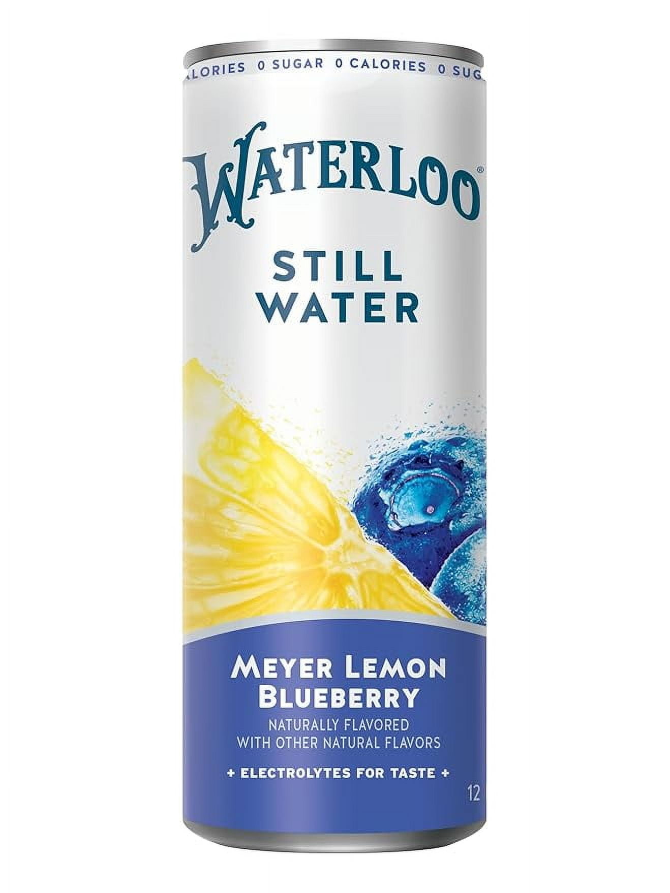 Waterloo Still Water, Meyer Lemon Blueberry | Naturally Flavored ...