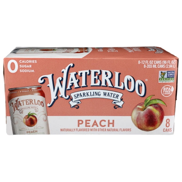 Waterloo Strawberry Sparkling Water 8 Pack Case 12 fl oz - Walmart.com