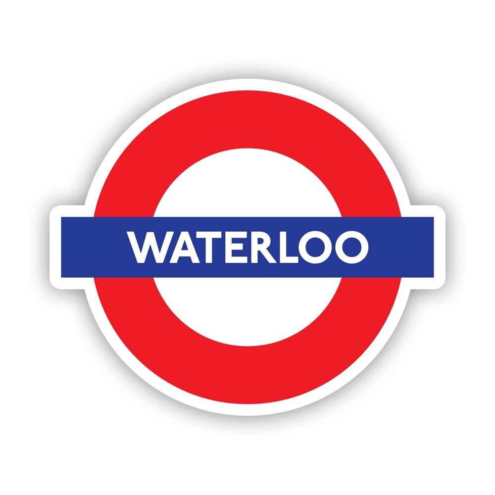 Waterloo Tube Sign Roundel Sticker Decal - Self Adhesive Vinyl ...