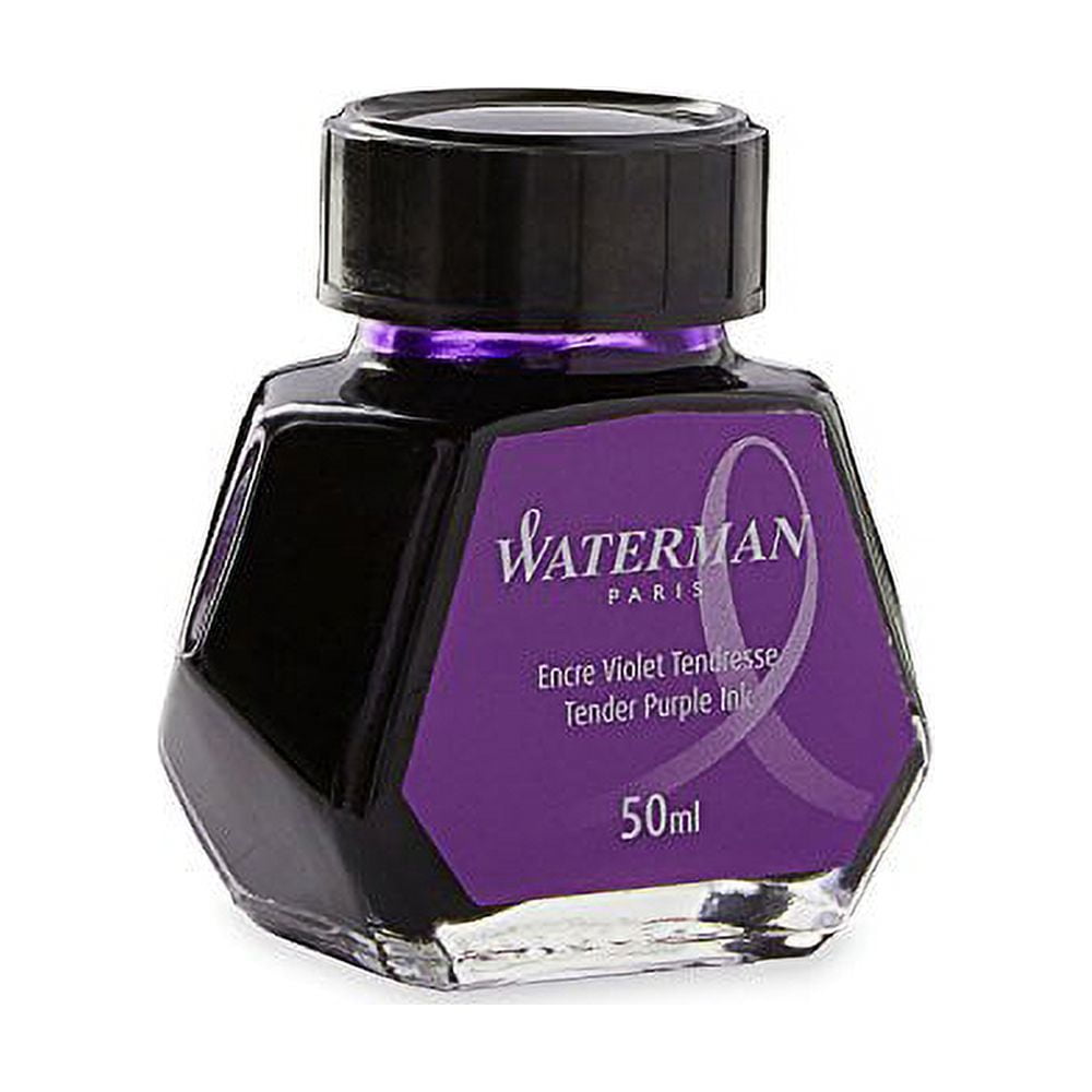 Waterman 1.7 oz Ink Bottle for Fountain Pens, Tender Purple (S0110750 ...