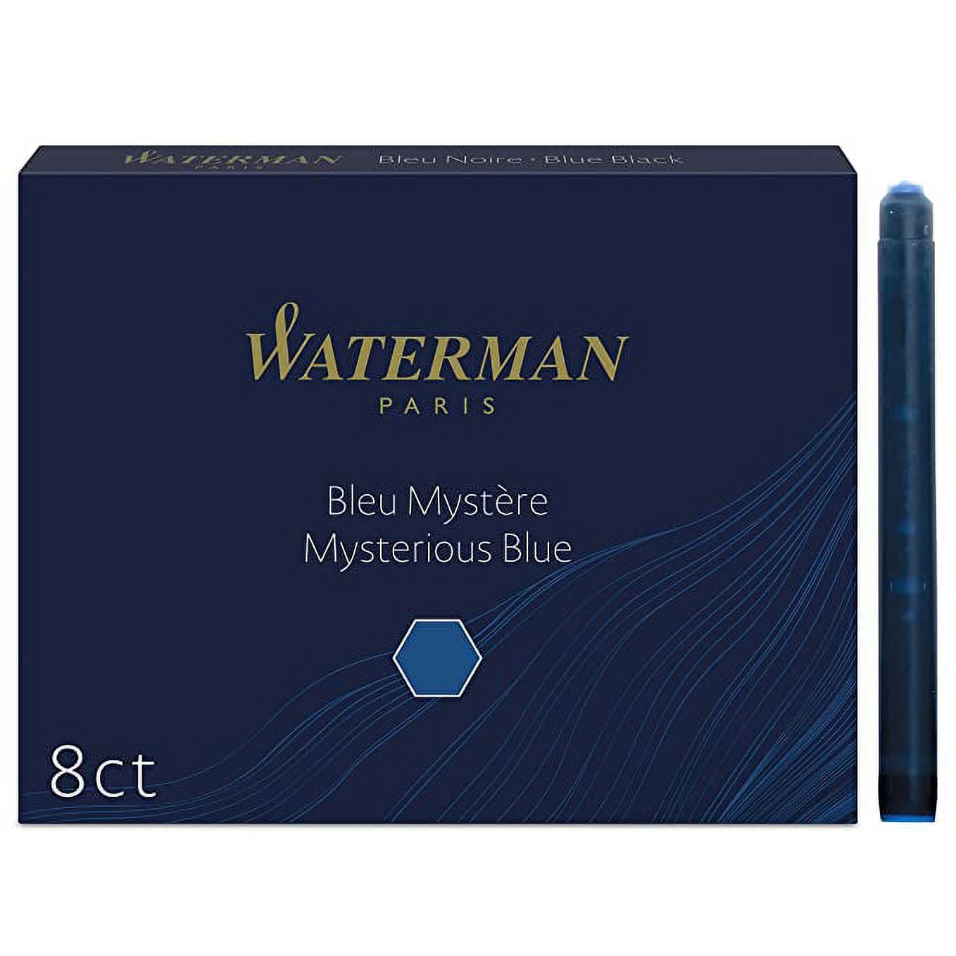 Waterman Refill Pack - Fountain Pen Ink Cartridges, Mysterious Blue ...