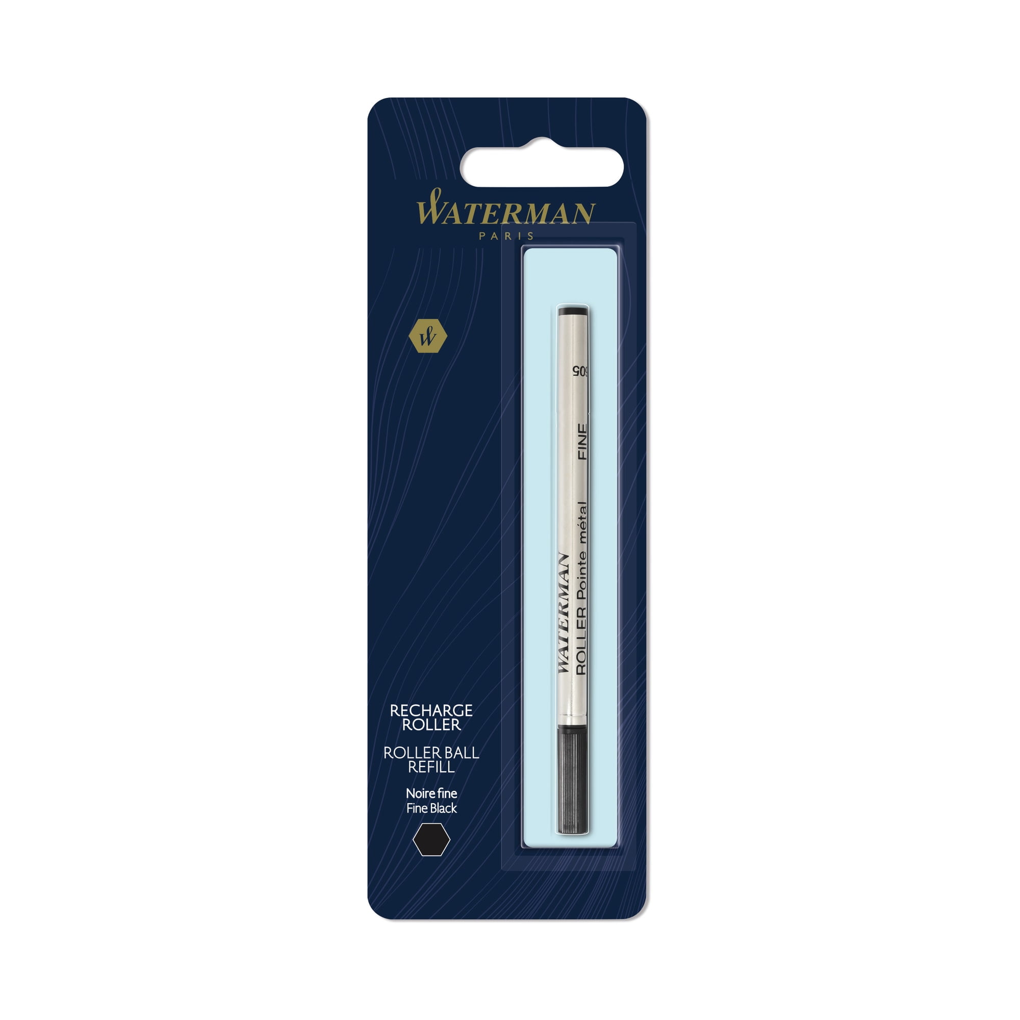 Waterman® Rollerball Pen Refill, Fine Point, 0.5 mm, Black - Walmart.com