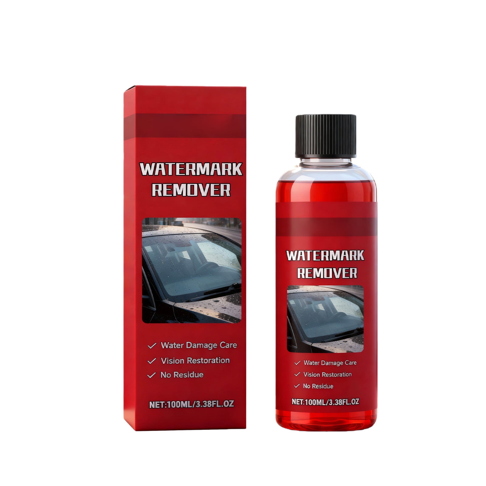 Watermark Remover for Automotive Glass 100ml Liquid Solution for Stain ...