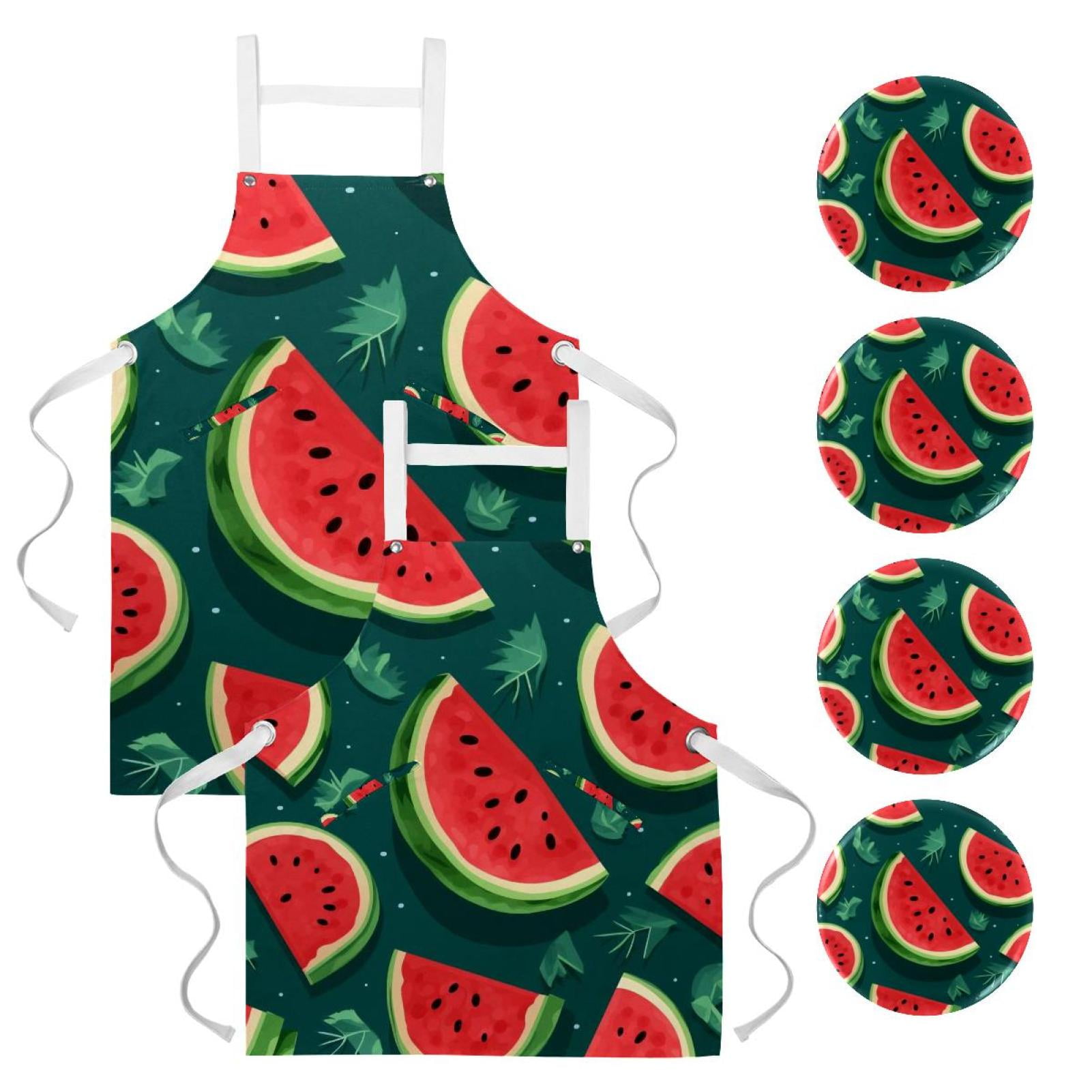 Watermelon 2 Pack Waterproof Button Pin with Pockets and Badge Set ...