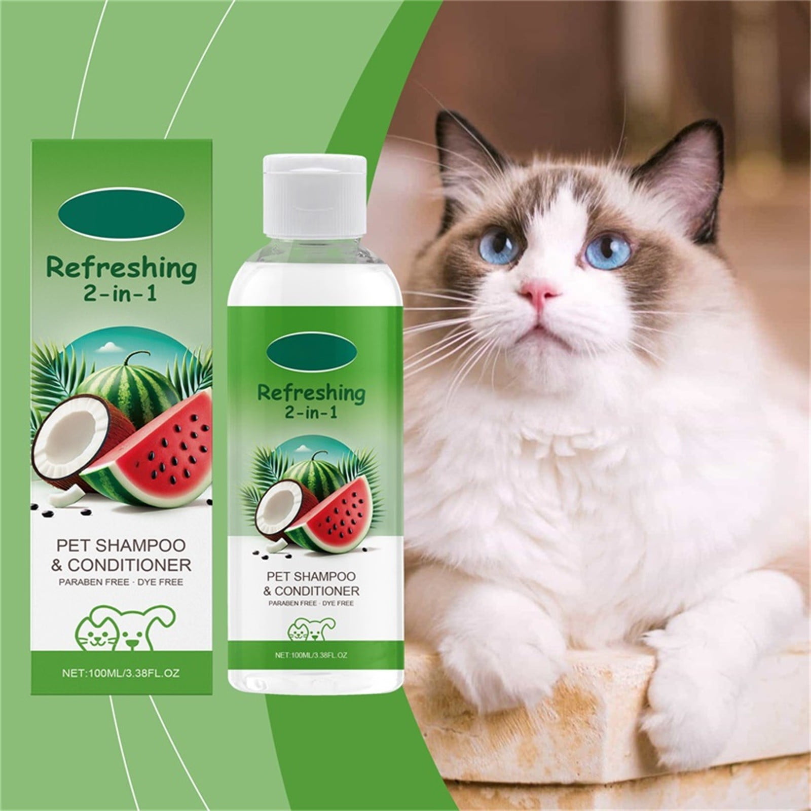 Watermelon 2-in-1 Dog Shampoo and Conditioner | Moisturizing Pet Bath ...